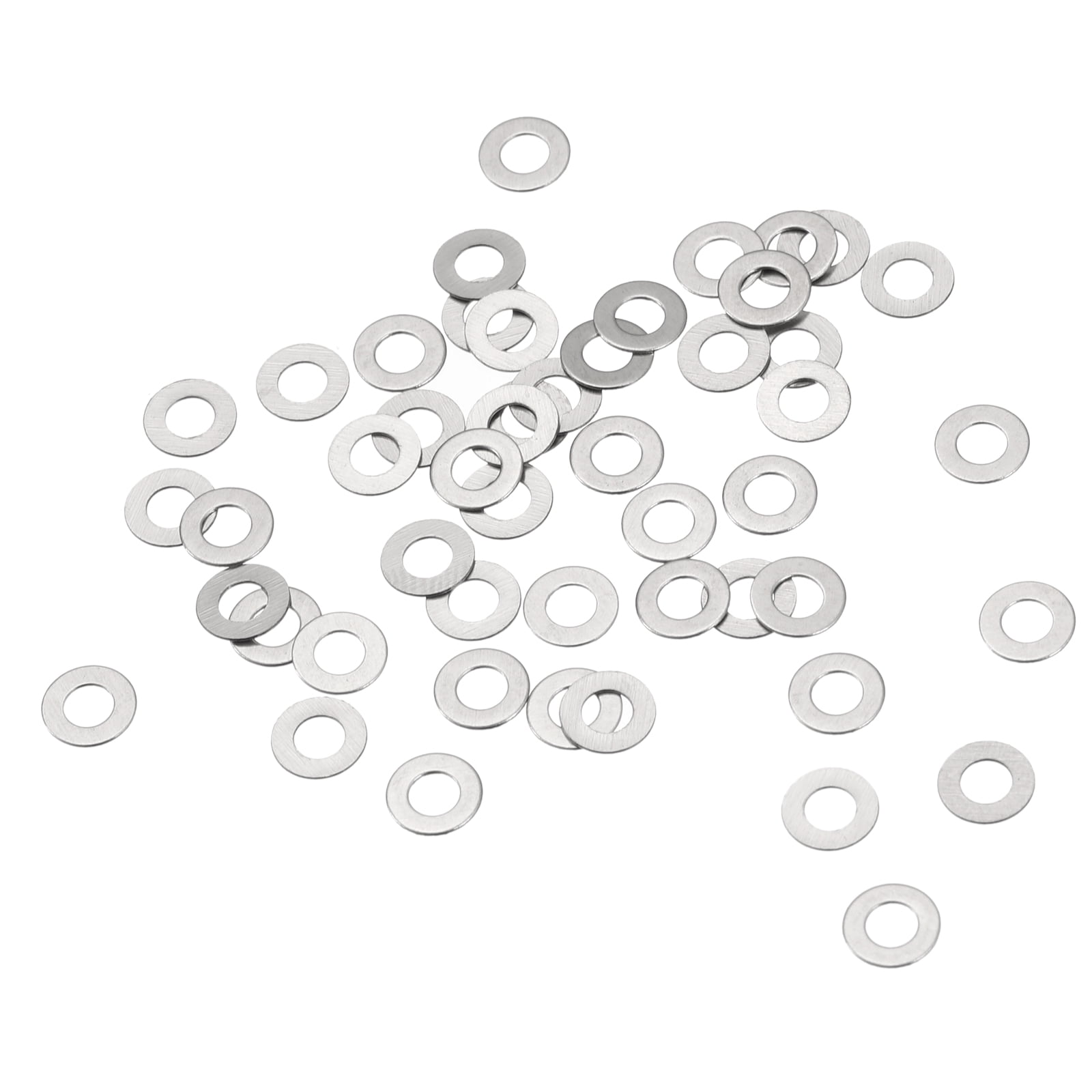 Uxcell M3 304 Stainless Steel Flat Washers, 3x6x0.5mm Ultra Thin Flat ...