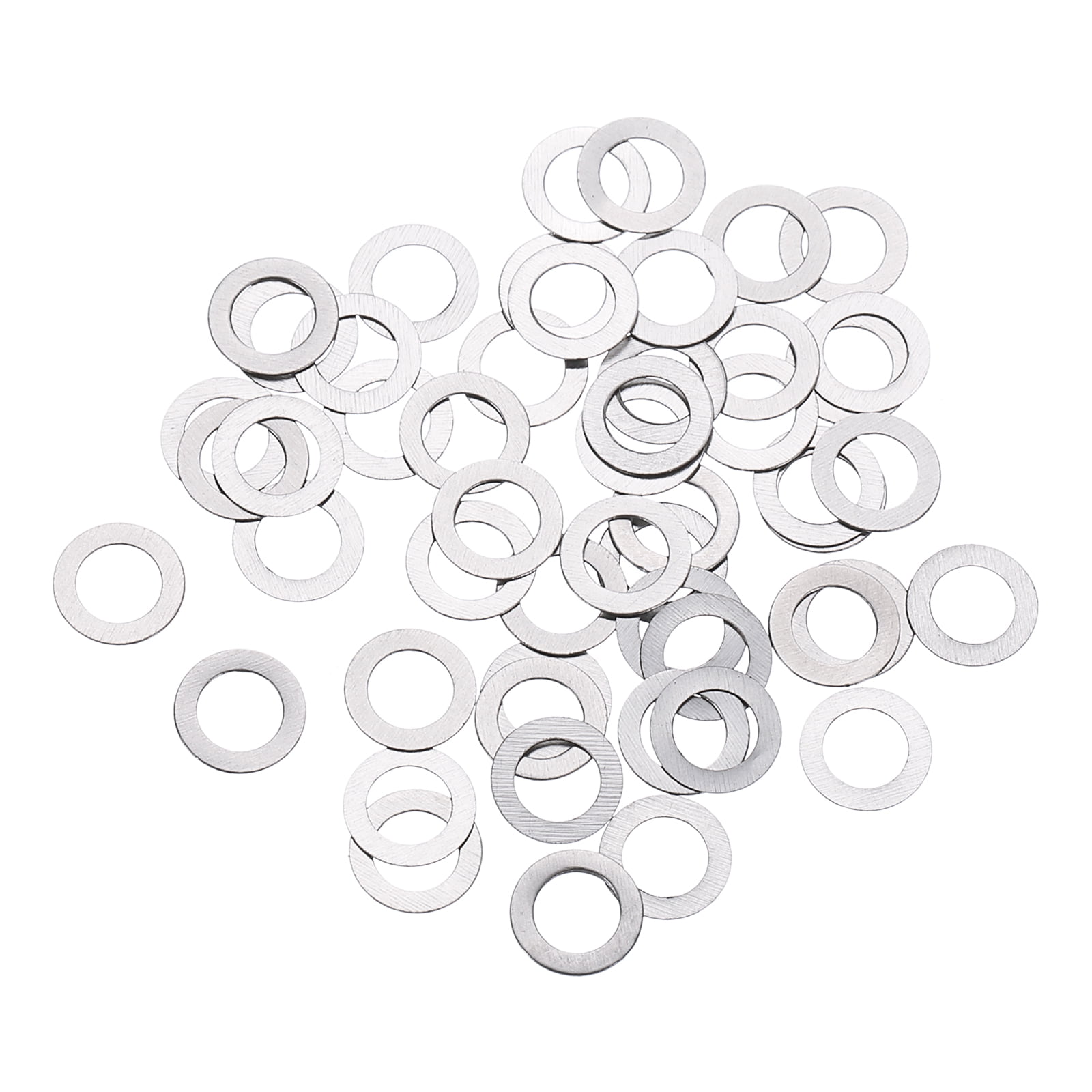 Uxcell M3 304 Stainless Steel Flat Washers, 50pcs 3x5x0.1mm Ultra Thin ...