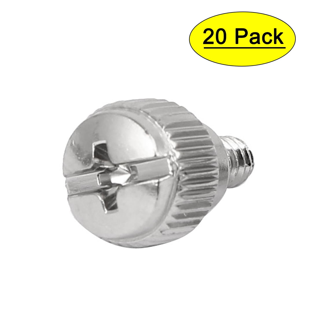 Uxcell M3.5 6#-32 PC Computer Case Thumbscrews Thumb Screws Silver Tone ...