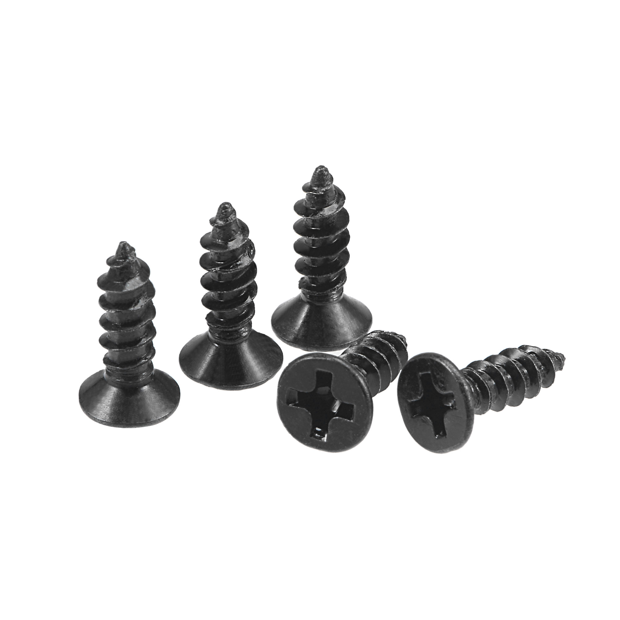 Uxcell M3 5 X 12mm Wood Screws Carbon Steel Black Oxide Black 200 Pack Uxcell M3 5 X 12mm Wood Screws Carbon Steel Black Oxide Black 200 Pack