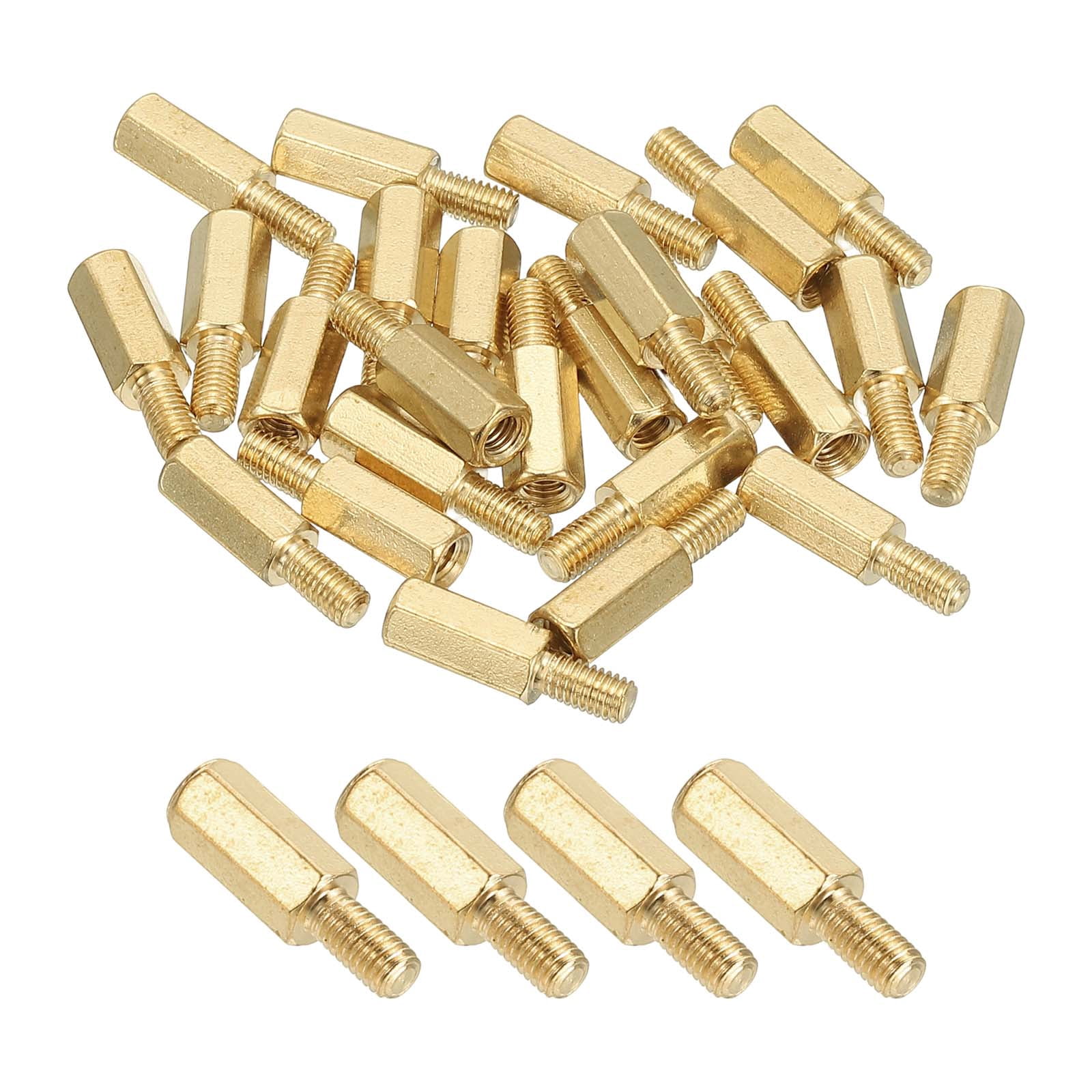Uxcell Brass Hex Standoff, PCB Motherboard Spacer Screws for Drone ...