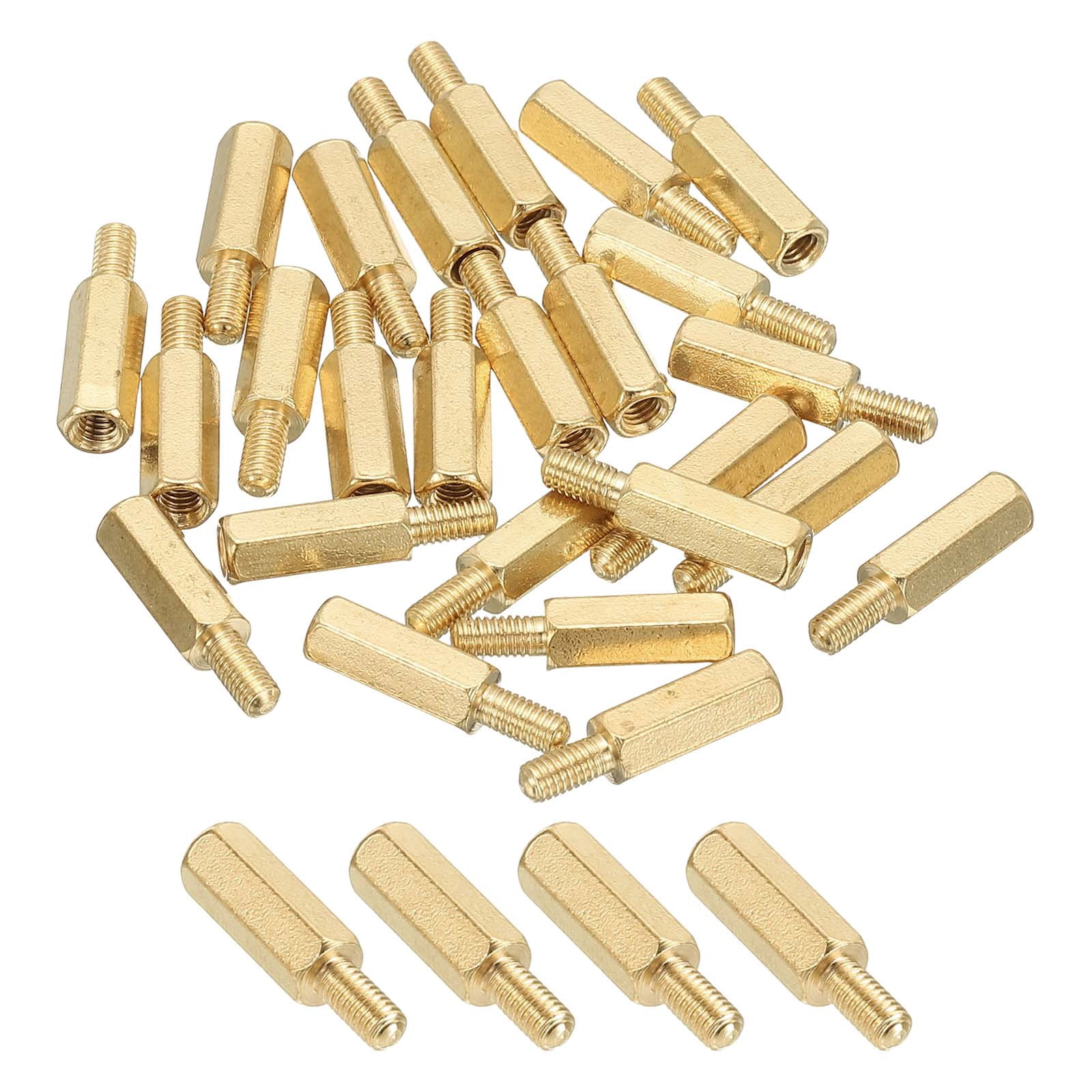 Uxcell Brass Hex Standoff, PCB Motherboard Spacer Screws for Drone ...