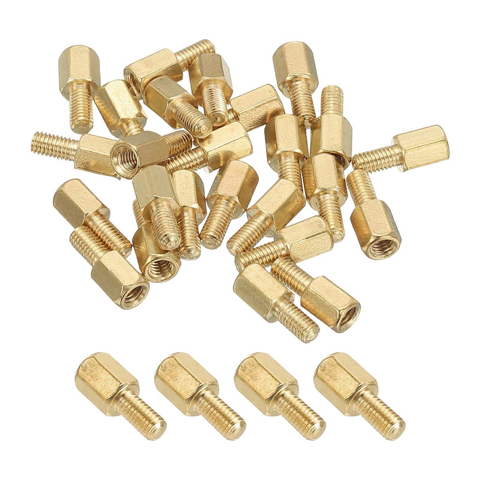 Uxcell Brass Hex Standoff, PCB Motherboard Spacer Screws for Drone ...