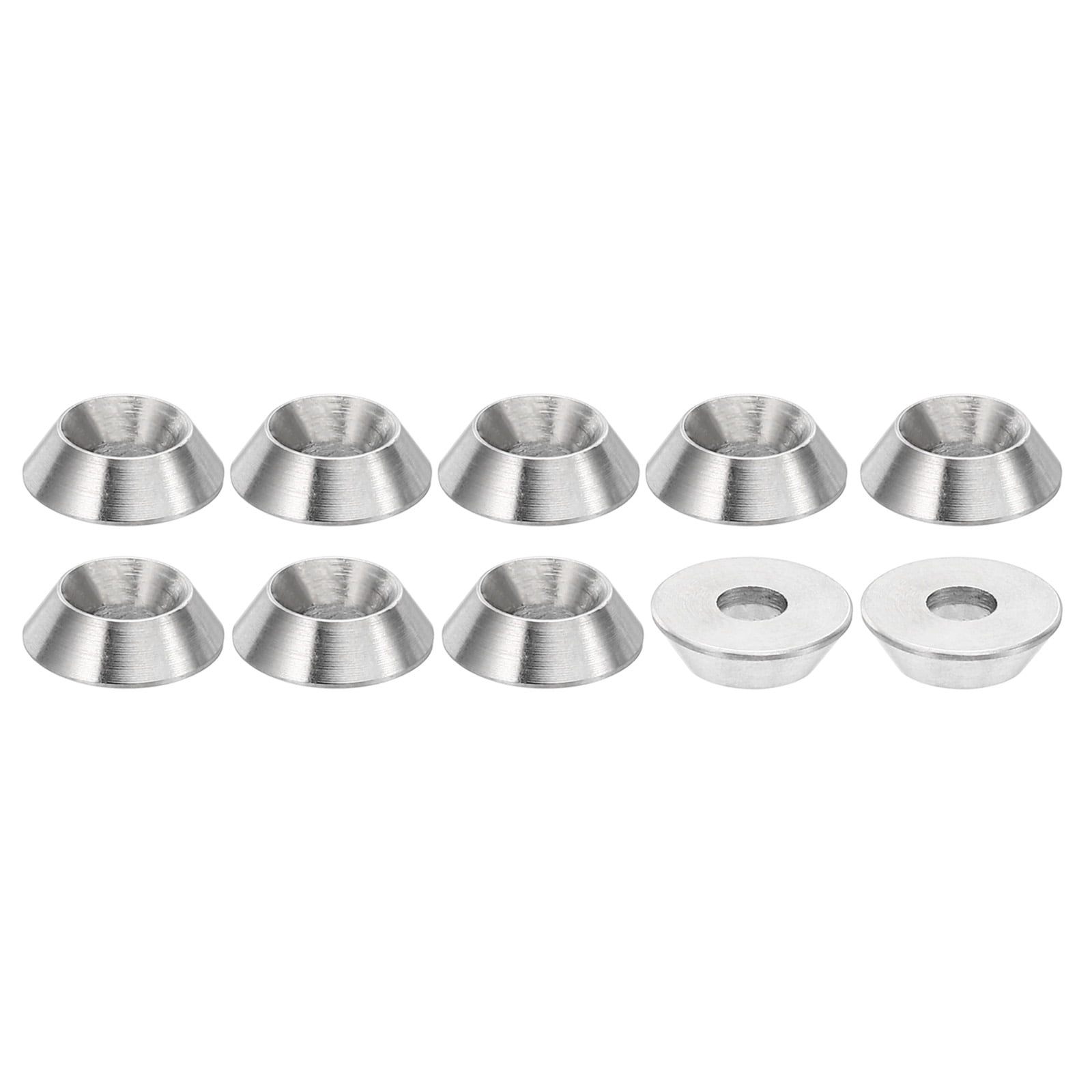 Uxcell M3 Finish Countersunk Washer 10pcs 10mmx3mm 304 Stainless Steel ...
