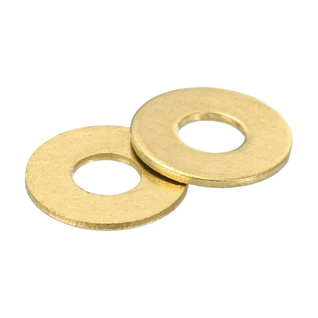 Uxcell M3 Flat Washer, 300 Pack Brass Ring Washers 8mm OD 0.5mm T ...