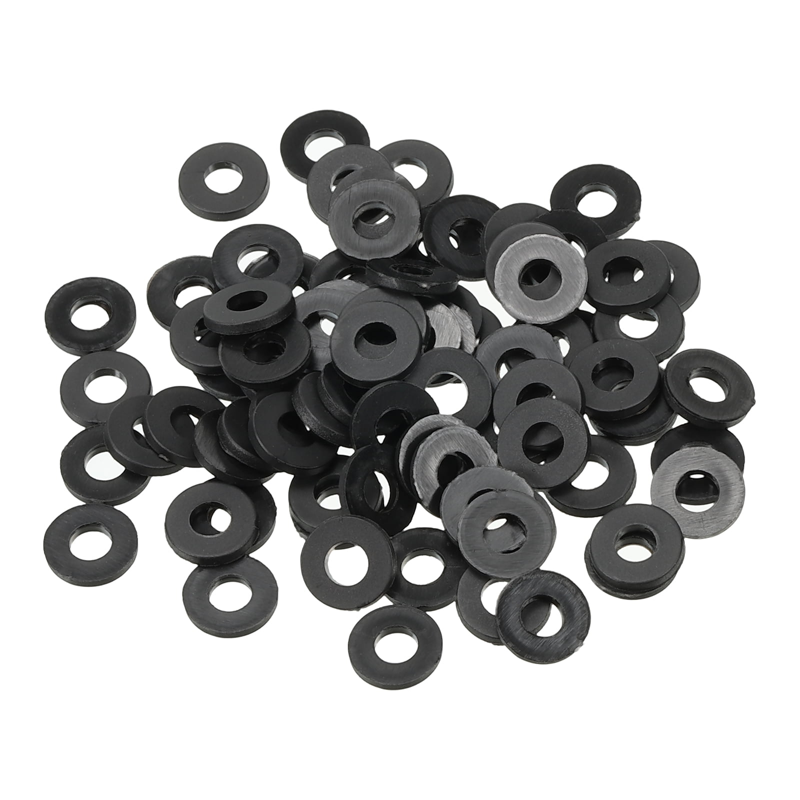 Uxcell M3 Nylon Flat Washer, 150 Pack 3mm ID 7mm OD 1mm Thick Sealing ...
