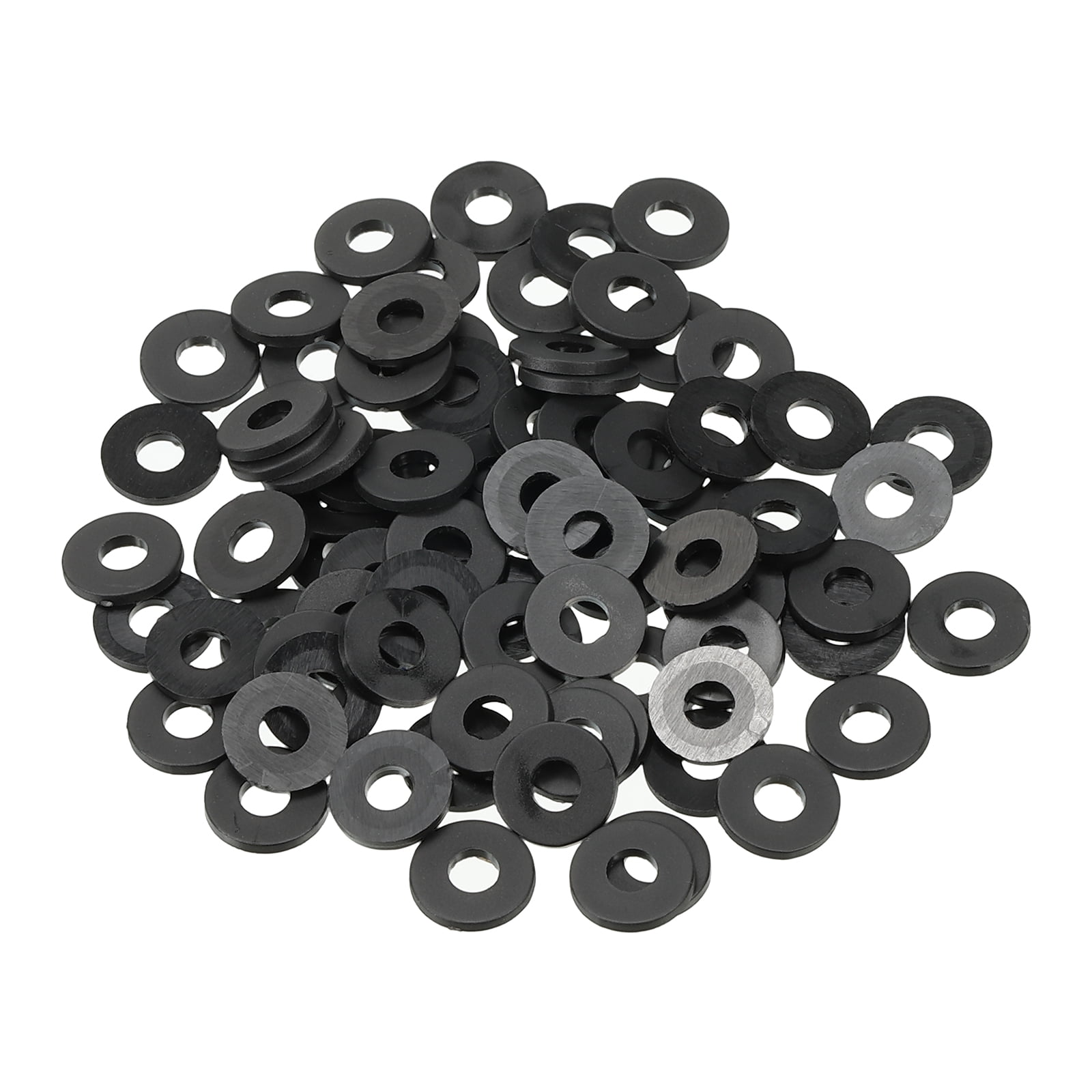Uxcell M3 Nylon Flat Washer, 150 Pack 3mm ID 8mm OD 1mm Thick Sealing ...