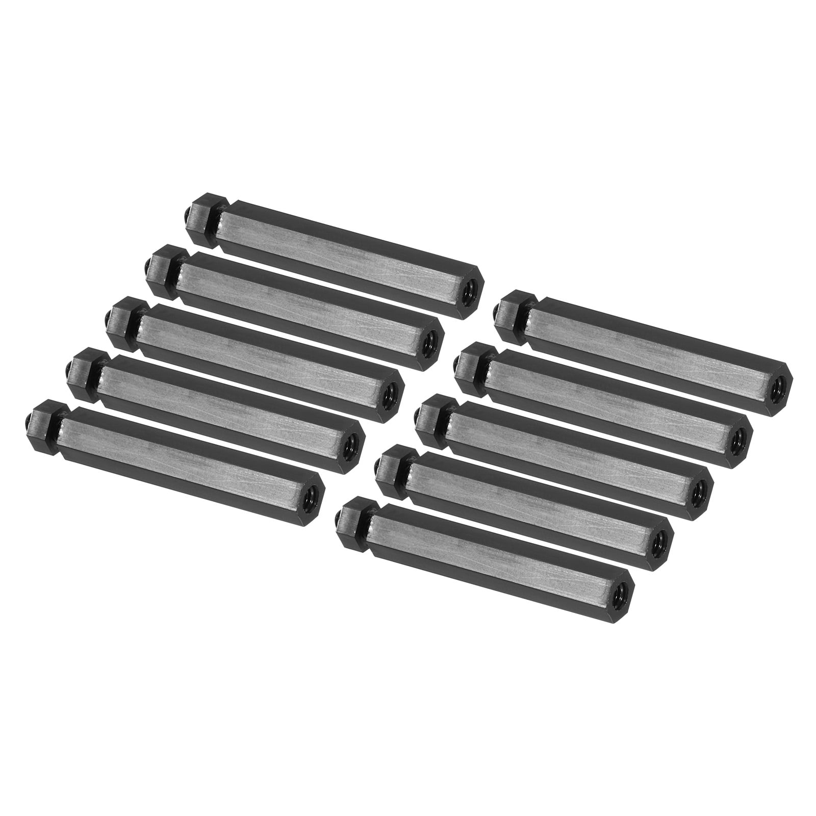 Uxcell M3 Nylon Hex Standoff Screws Nuts, 1Set/50Pack PCB Male Female ...