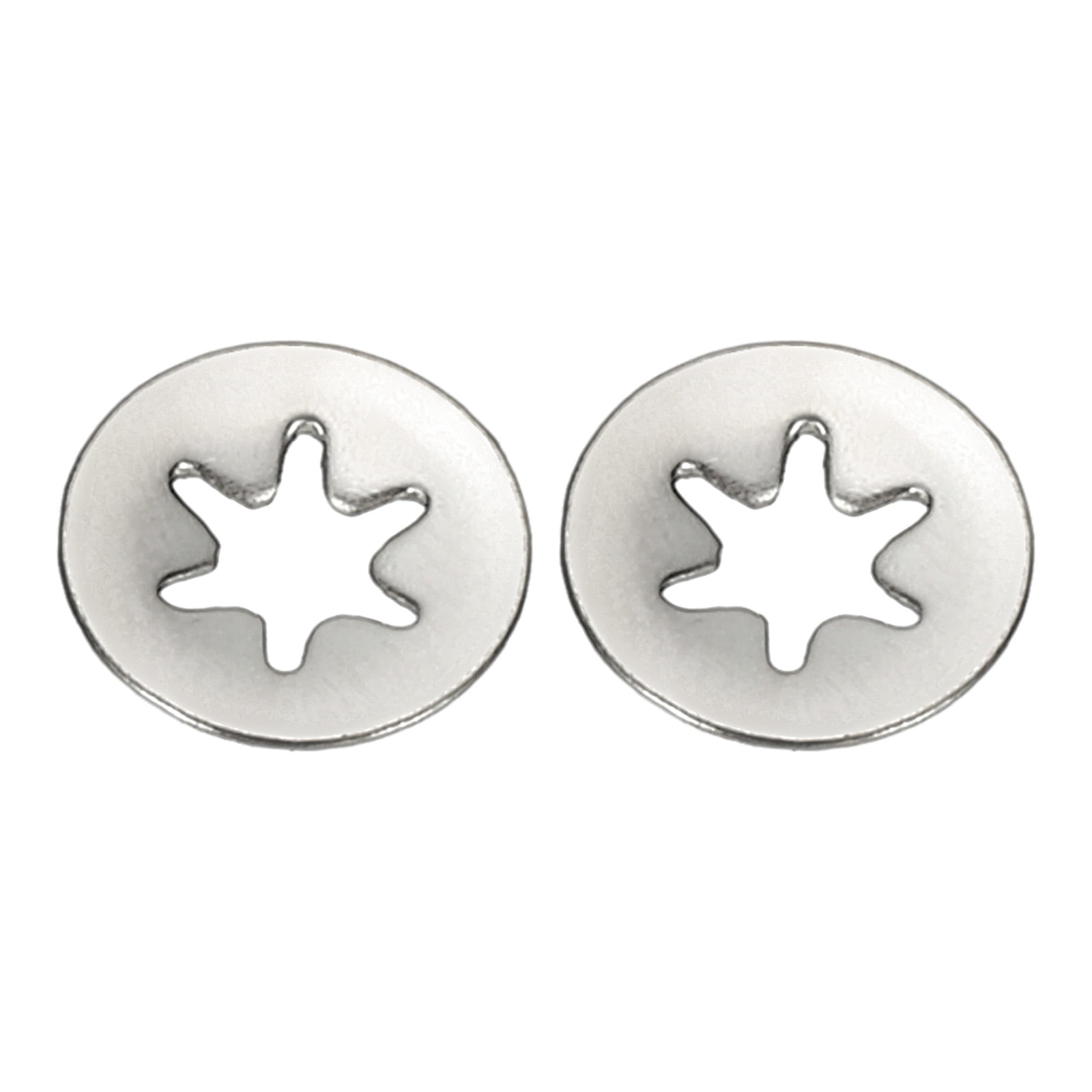 Uxcell Star Internal Tooth Lock Washers Push on Retaining Clips Manganese Steel Quick Speed ...