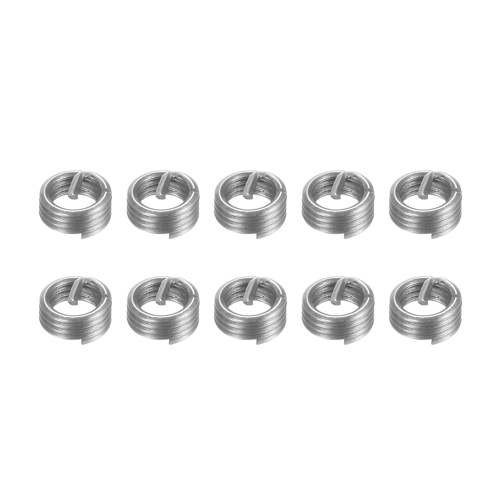 Uxcell M3 x 0.5 1D 3mm 304 Stainless Steel Wire Thread Insert Threaded ...