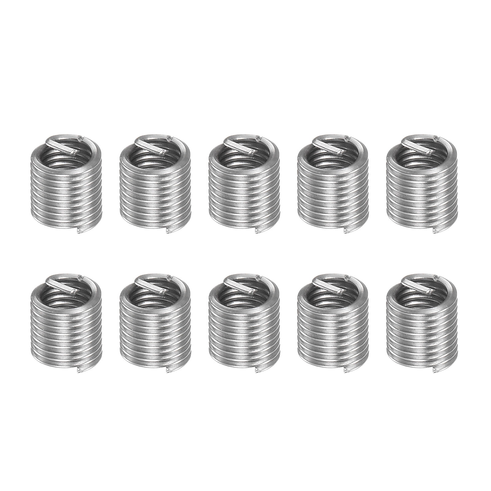 Uxcell M3 x 0.5 2D 6mm 304 Stainless Steel Wire Thread Insert Threaded ...