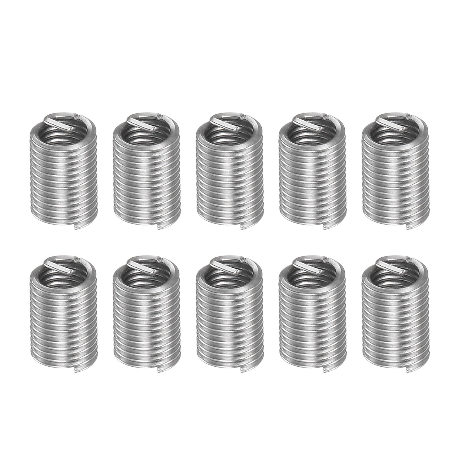 Uxcell M3 x 0.5 3D 9mm 304 Stainless Steel Wire Thread Insert Threaded Sleeve 10 Pack - Walmart.com