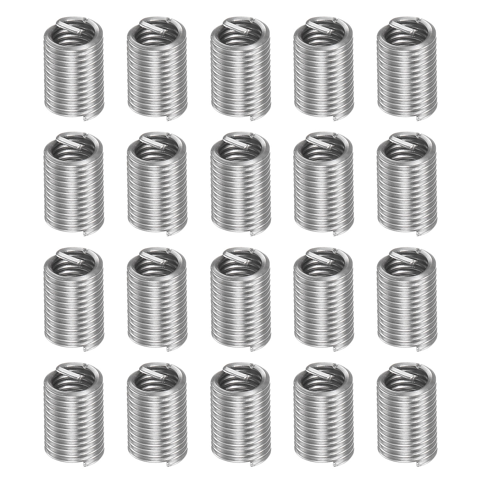 Uxcell M3 x 0.5 3D 9mm 304 Stainless Steel Wire Thread Insert Threaded ...