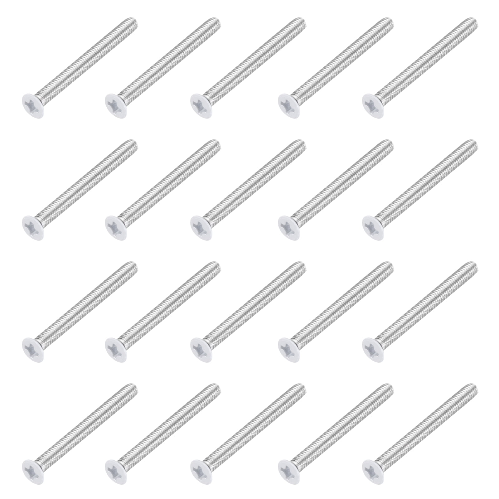 Uxcell M3 x 30mm Flat Countersunk Head Machine Screws 304 Stainless ...
