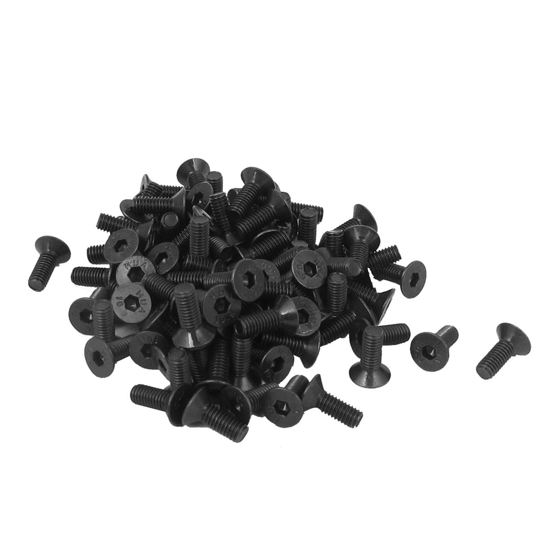 Uxcell M3 x 8mm Metric Hex Socket Alloy Steel Countersunk Flat Head ...