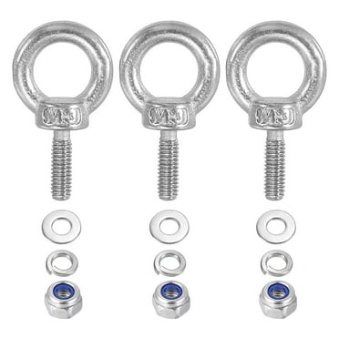 Fuliko Eye Bolt, 2 Pieces M12 304 Stainless Steel Lifting Eyebolt with ...