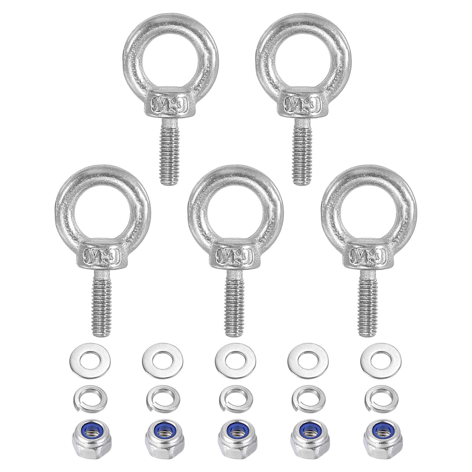 Uxcell M3 x 9mm Lifting Shoulder Eye Bolt 304 Stainless Steel Lifting ...