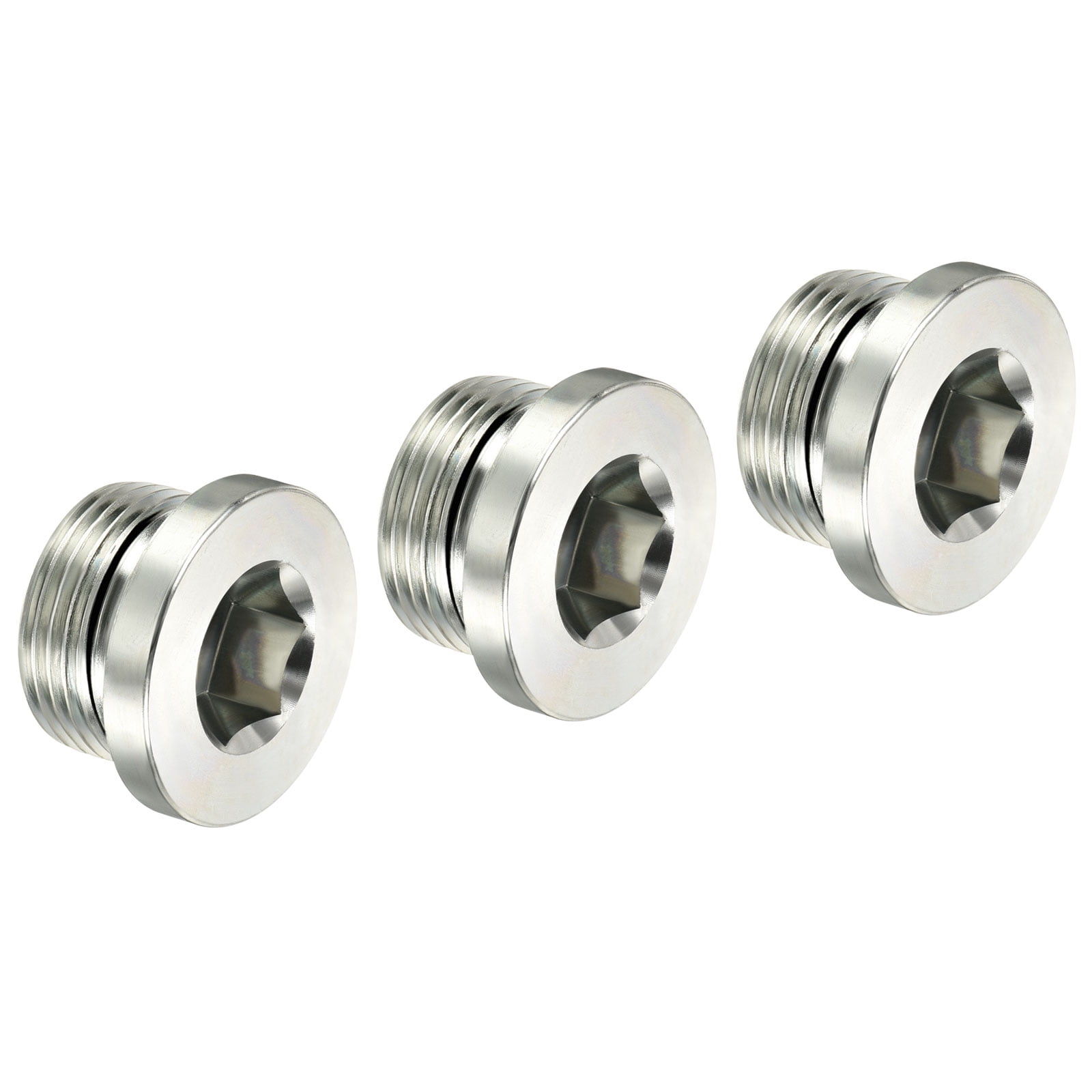 Uxcell M30*2 Internal Hex Head Pipe Fitting Plug, 3 Pack Male Thread 45 ...
