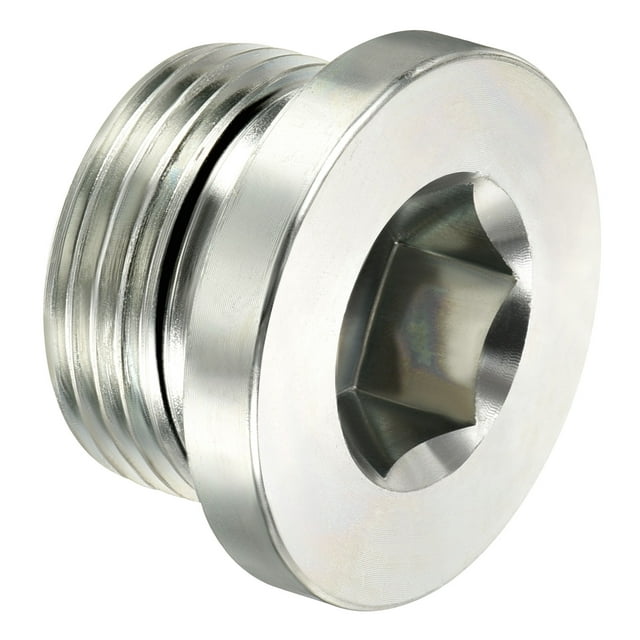 Uxcell M30*2 Internal Hex Head Pipe Fitting Plug, Male Thread 45# Steel ...