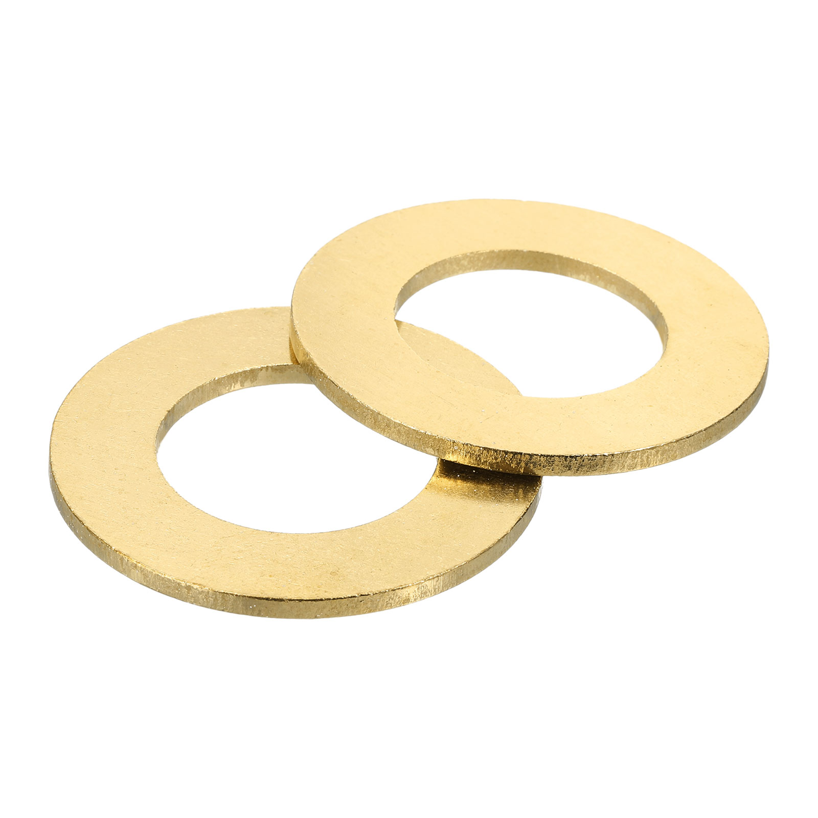 Uxcell M30 Flat Washer, 2 Pack Brass Ring Washers 54mm OD 3mm T Sealing ...