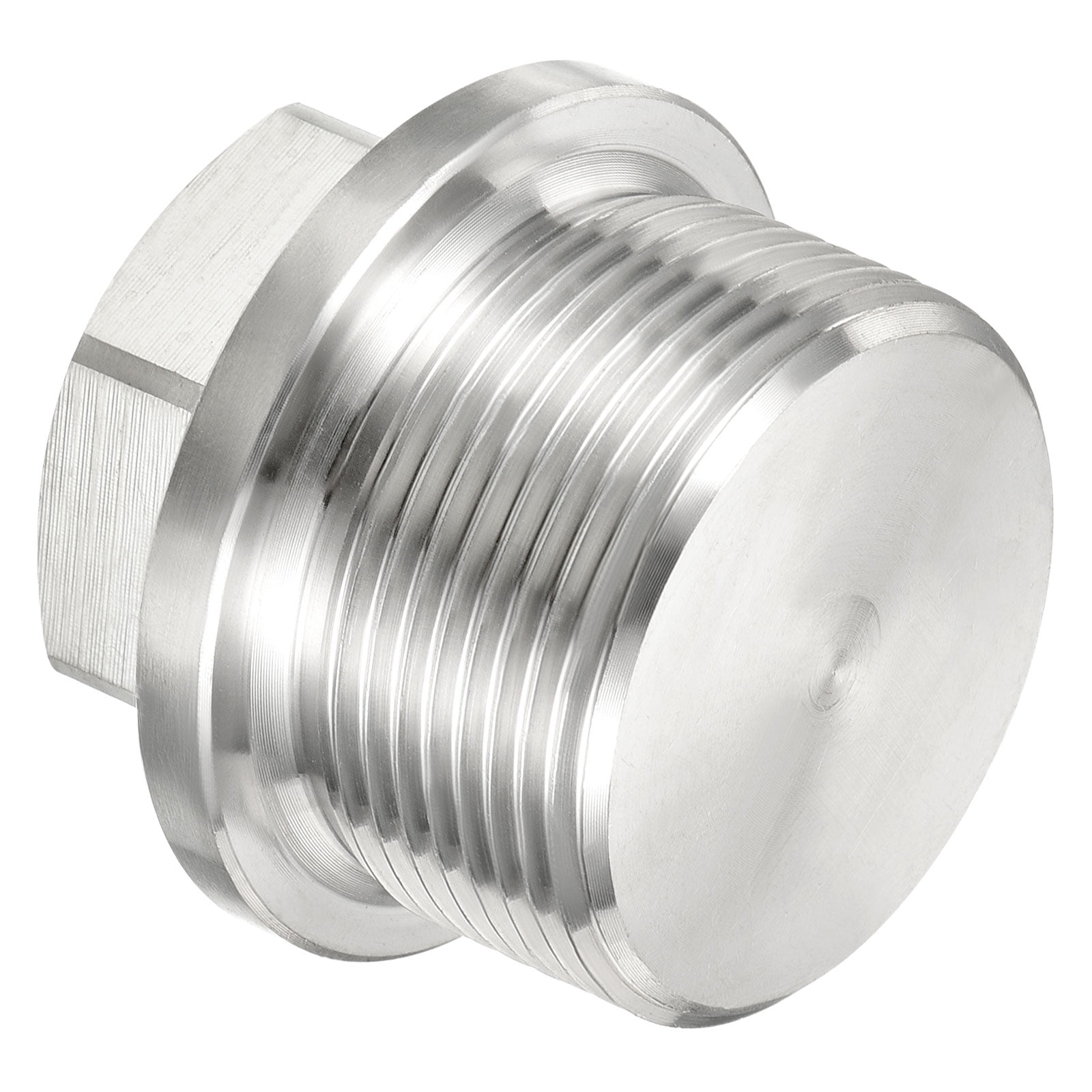 Uxcell M30x1.5 Male Plug Stainless Steel Thread Hex Head Socket Solid Pipe Fitting - Walmart.com