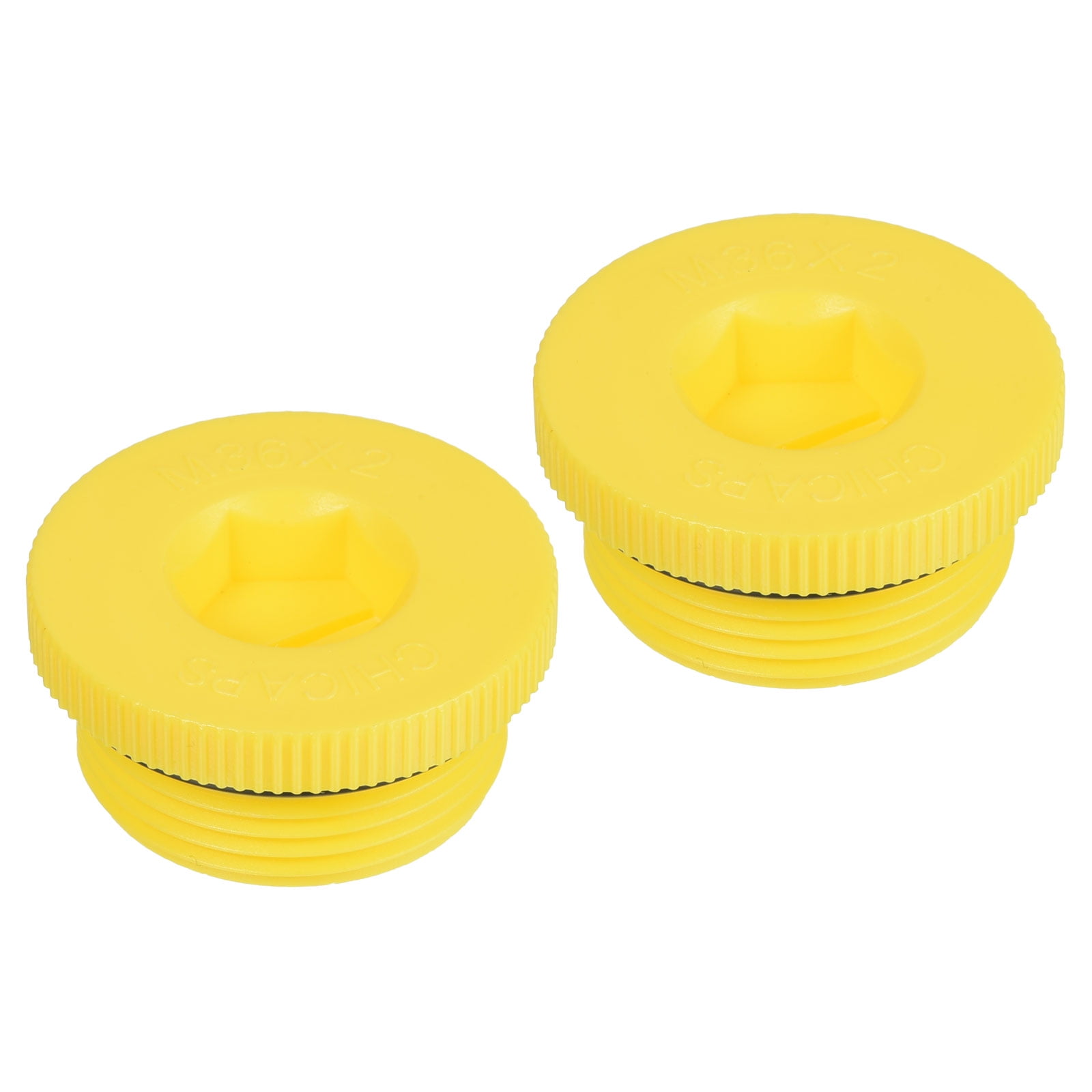 Uxcell M36x2 Hold Plugs Plastic Male Threaded Hex Socket End Cap ...
