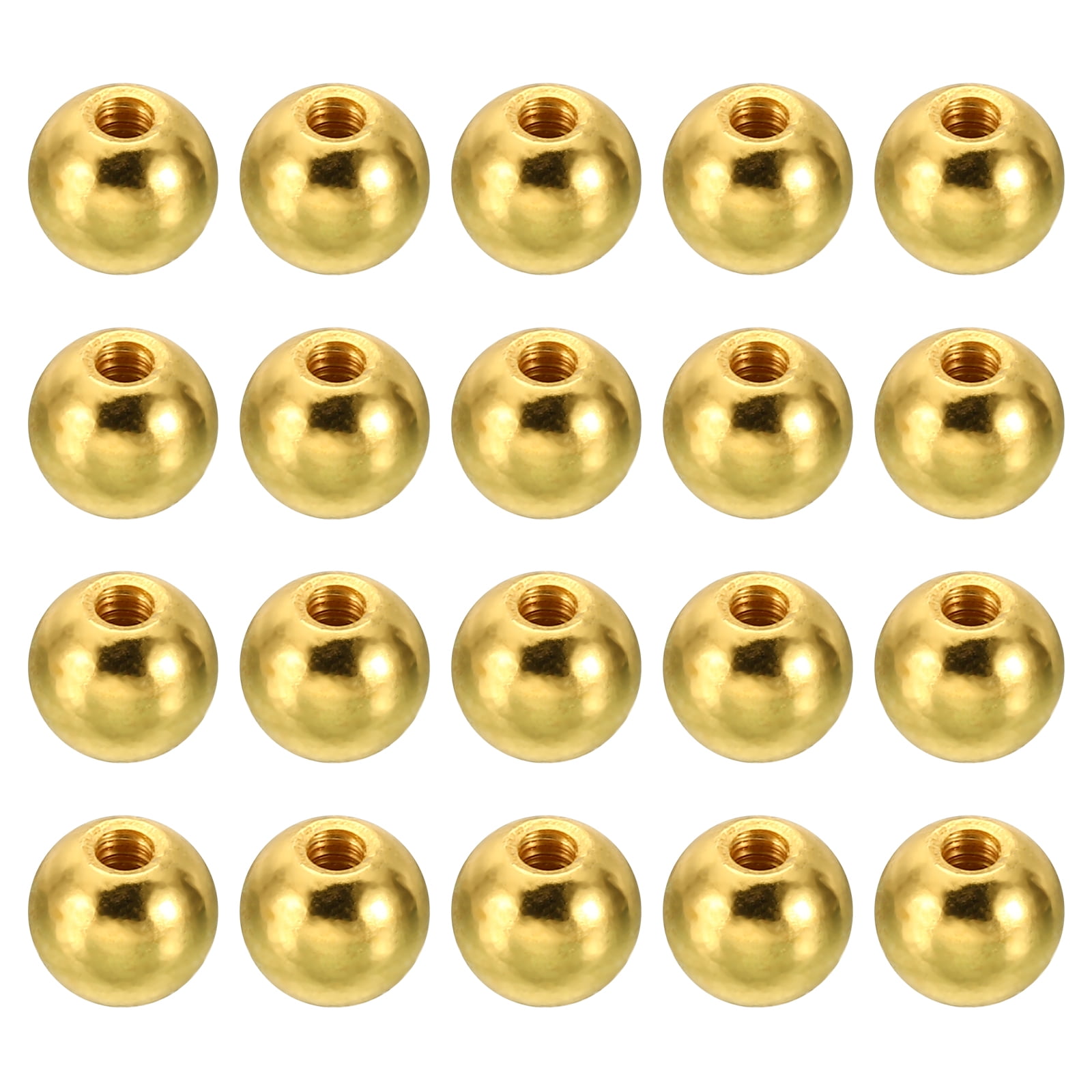 Uxcell M3x0.5 Ball Nuts Knob, 20 Pack Steel Drilling Ball Caps Blind ...