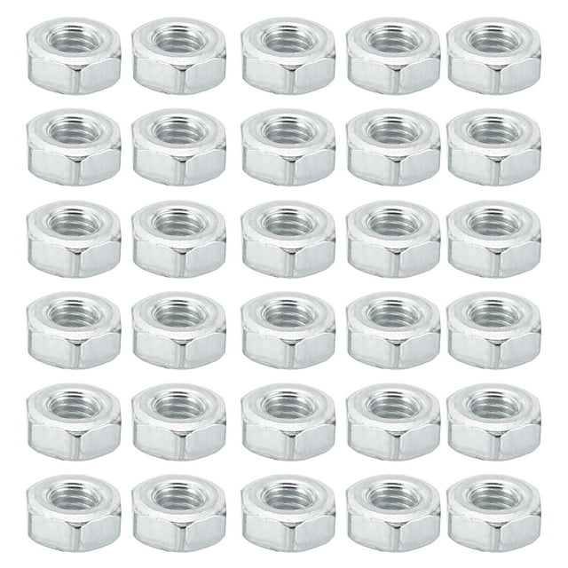 Uxcell M3x0.5 Steel Hex Nuts 150 Pcs Metric Thread Zinc Plated Finished Hardware Nuts Screw Bolt ...