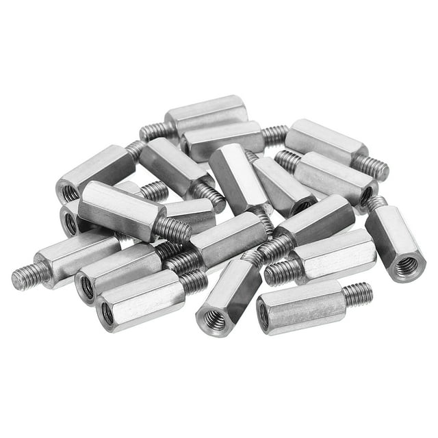 Uxcell M3x10mm+4mm Male-Female Hex Standoff Screws, Stainless Steel PCB Standoffs for ...