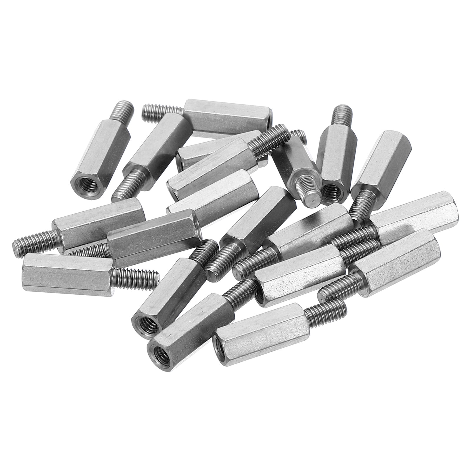 Uxcell M3x12mm+6mm Male-Female Hex Standoff Screws, Stainless Steel PCB Standoffs for ...