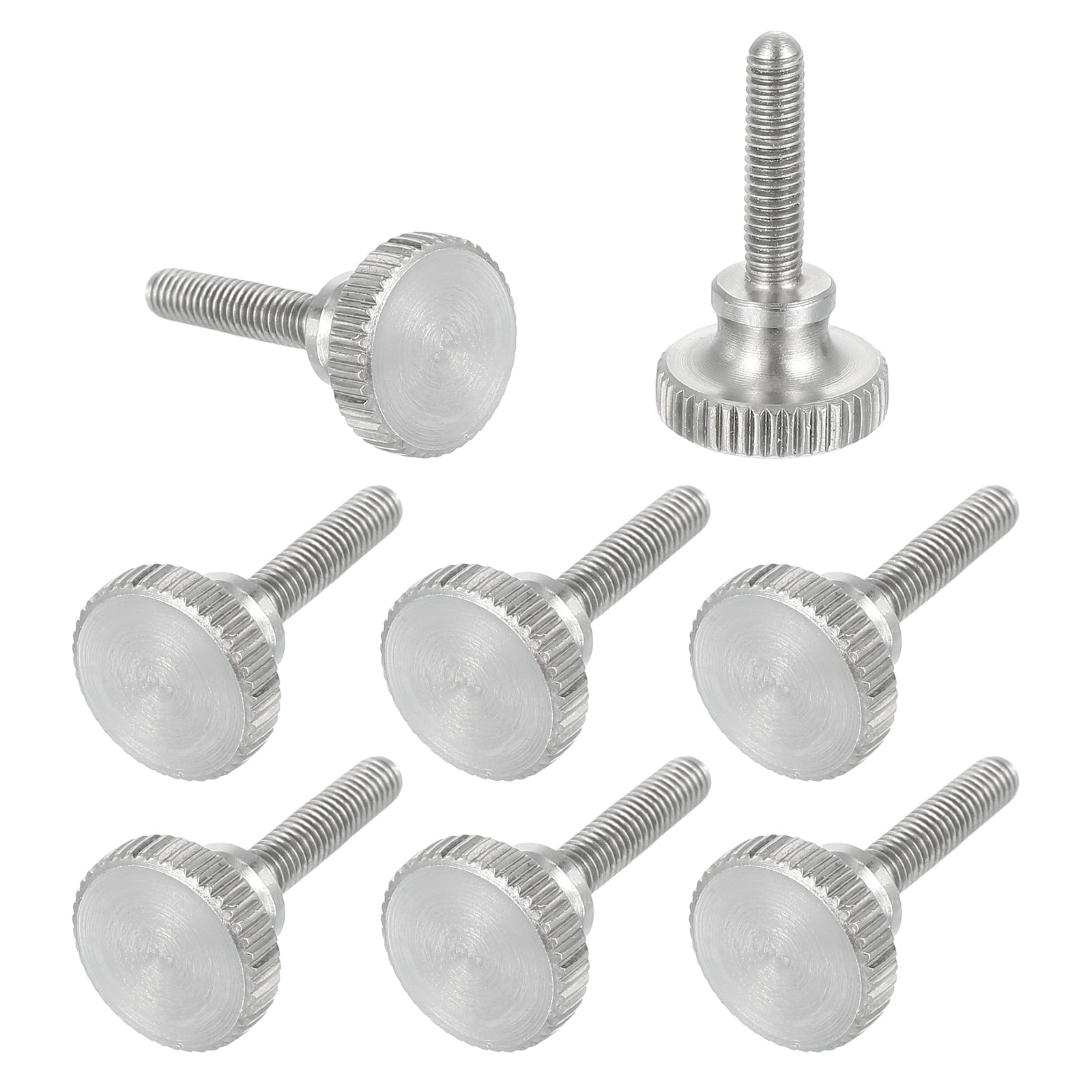 Uxcell M3x12mm Knurled Thumb Screws, 304 Stainless Steel Diamond Head Thumb Screws Metric ...