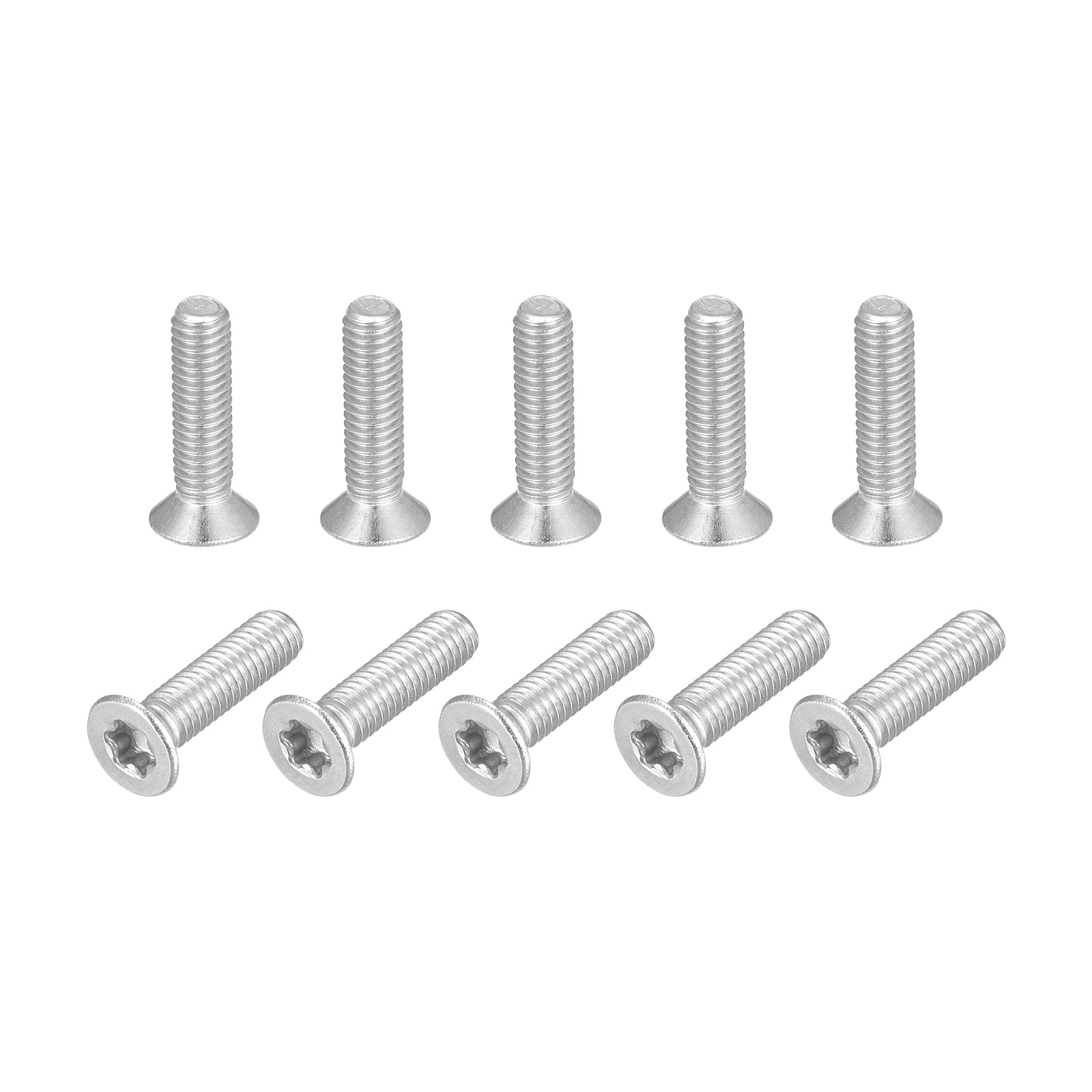 Uxcell M3x12mm Torx Security Machine Screws, 20 Pack 316 Stainless Steel Countersunk Head Tamper ...