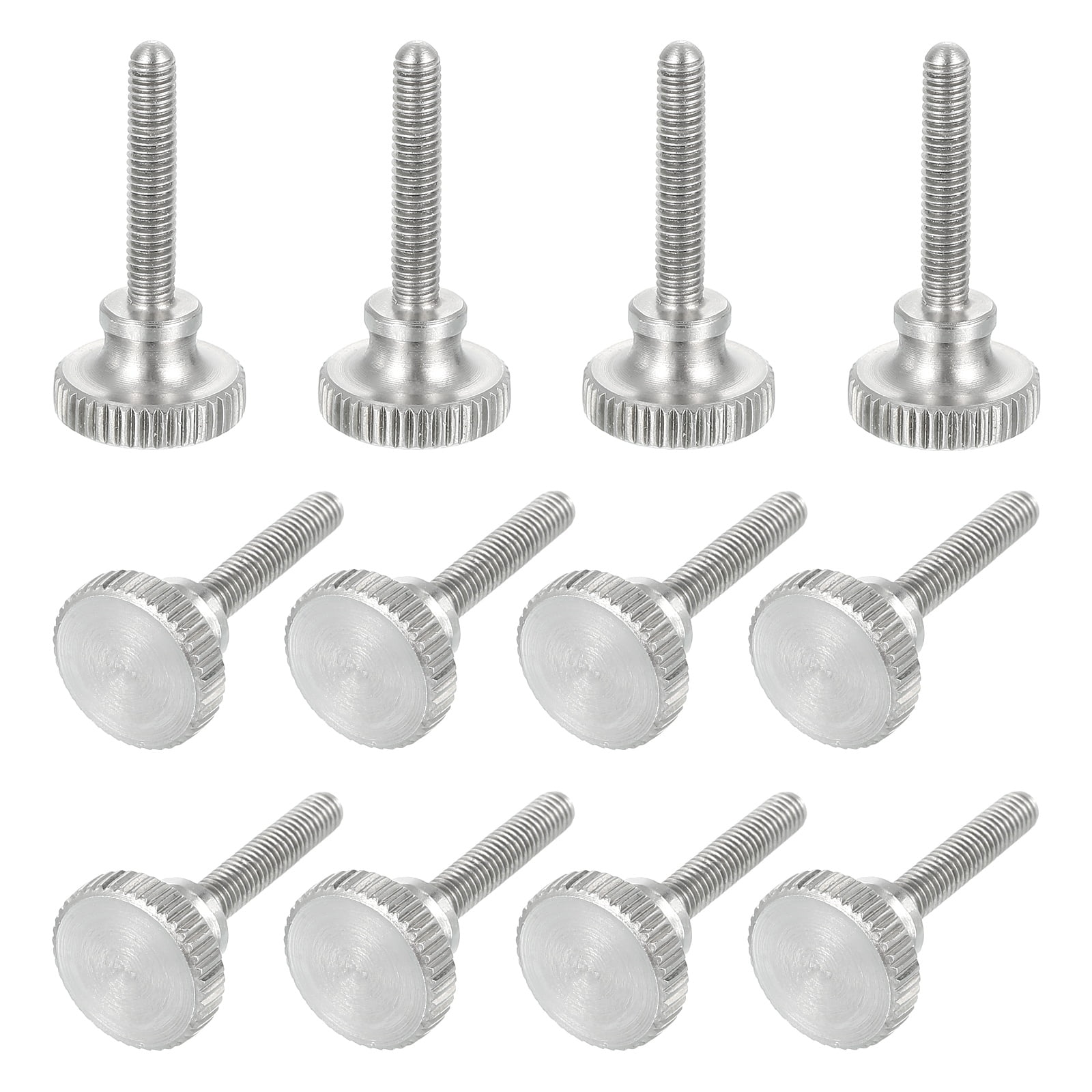 Uxcell M3x16mm Knurled Thumb Screws, 304 Stainless Steel Diamond Head Thumb Screws Metric ...