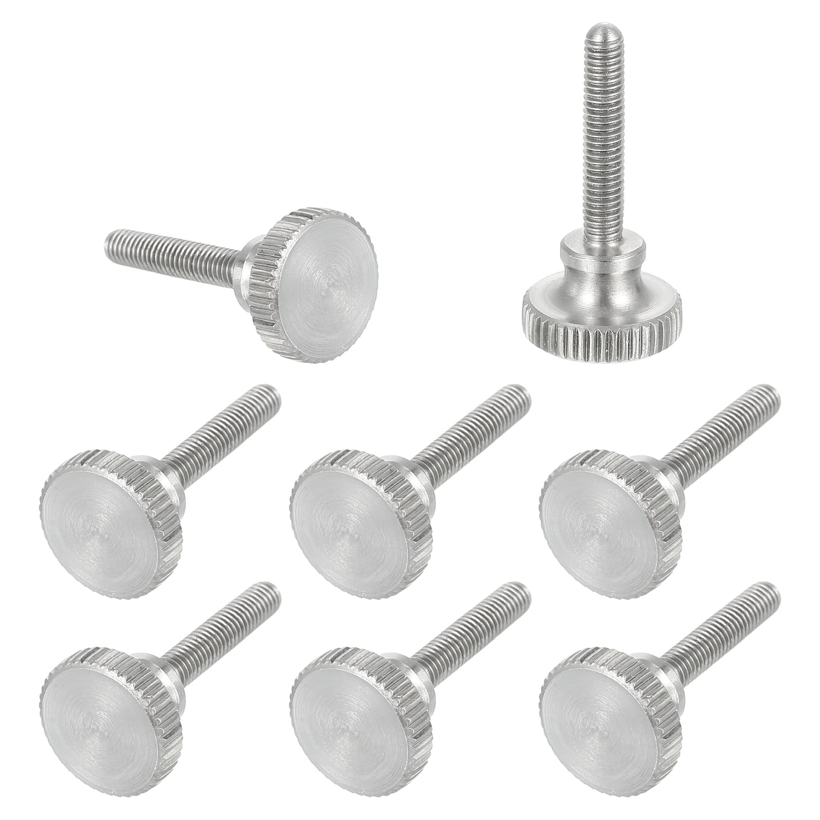 Uxcell M3x16mm Knurled Thumb Screws, 304 Stainless Steel Diamond Head ...