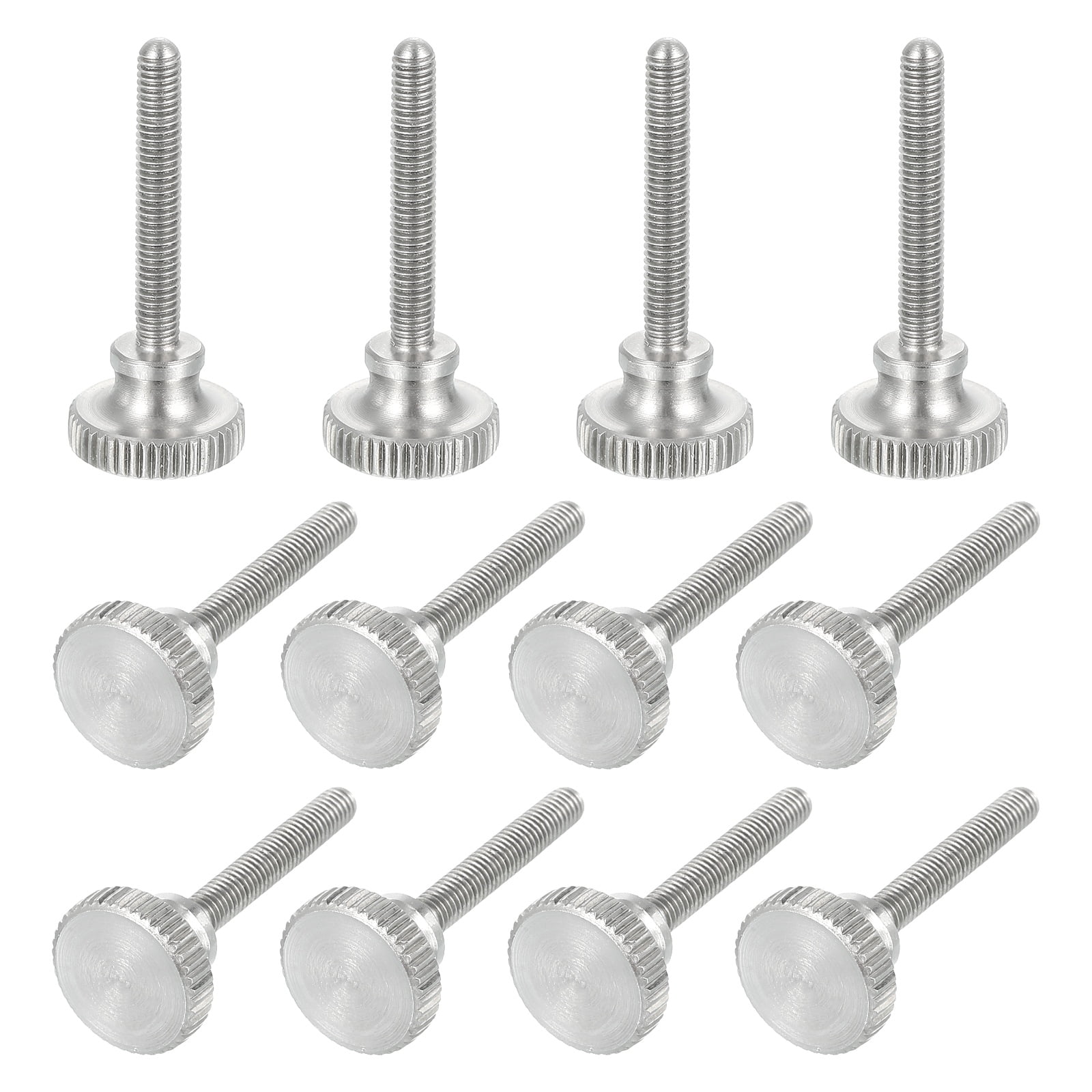 Uxcell M3x20mm Knurled Thumb Screws, 304 Stainless Steel Diamond Head Thumb Screws Metric ...