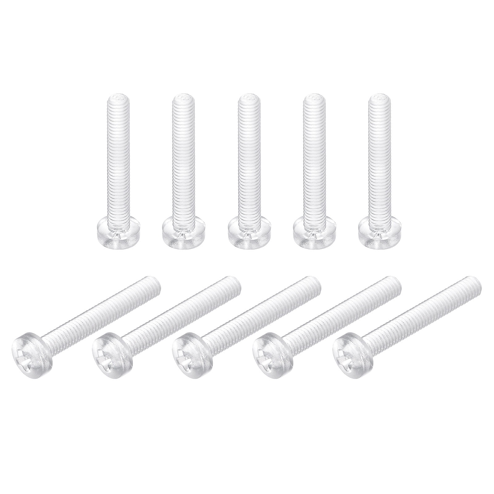 Uxcell M3x20mm Plastic Phillips Bolts PC Pan Head Machine Screws ...