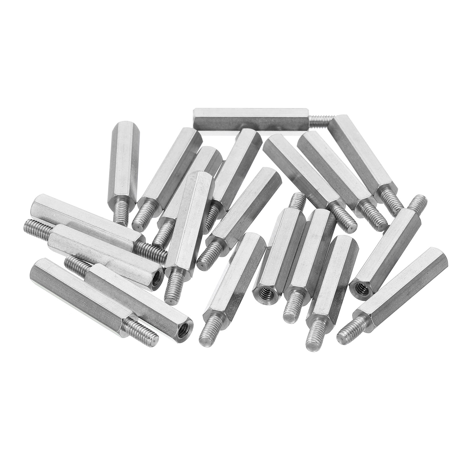 Uxcell M3x22mm+6mm Male-Female Hex Standoff Screws, Stainless Steel PCB Standoffs for ...