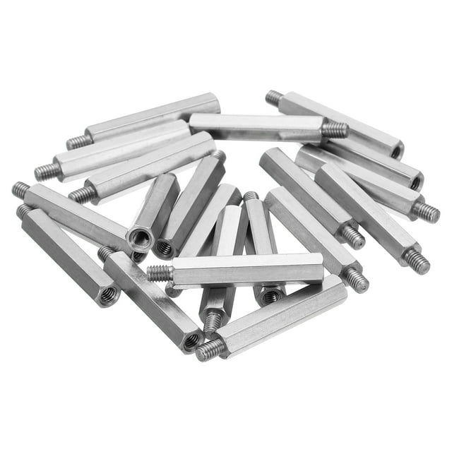 Uxcell M3x25mm+4mm Male-Female Hex Standoff Screws, Stainless Steel PCB Standoffs for ...