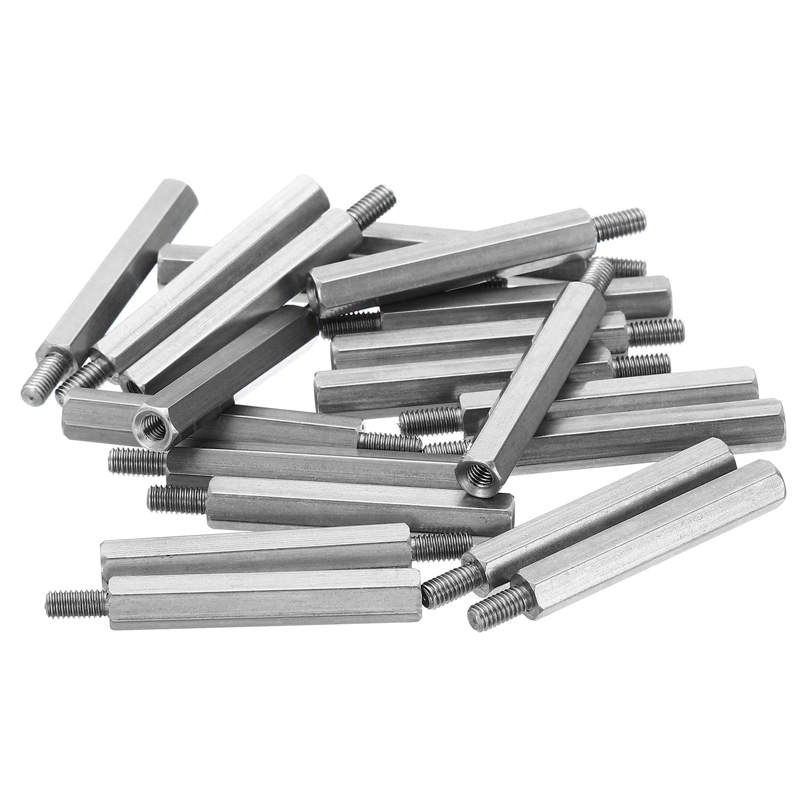 Uxcell M3x30mm+6mm Male-Female Hex Standoff Screws, Stainless Steel PCB ...
