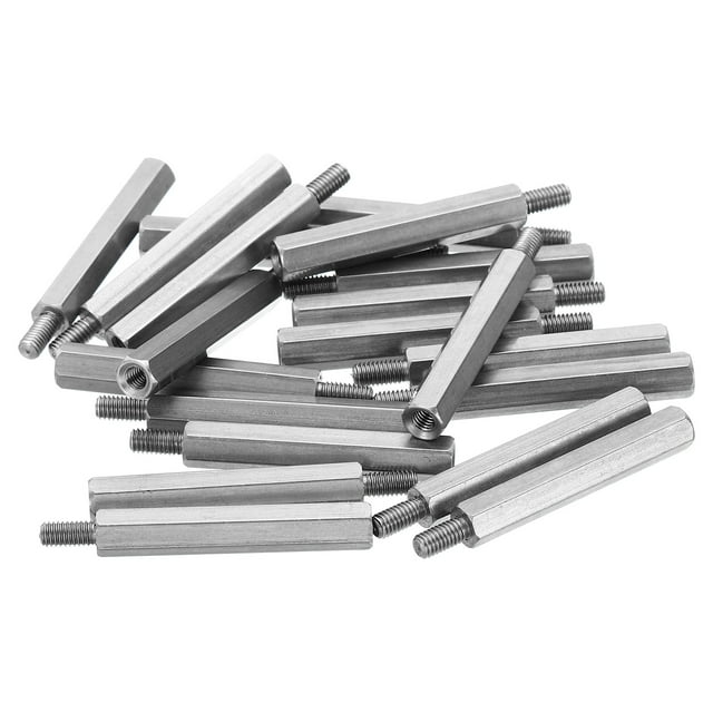 Uxcell M3x30mm+6mm Male-Female Hex Standoff Screws, Stainless Steel PCB Standoffs for ...