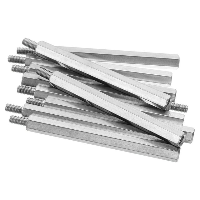 Uxcell M3x50mm+6mm Male-Female Hex Standoff Screws, Stainless Steel PCB Standoffs for ...