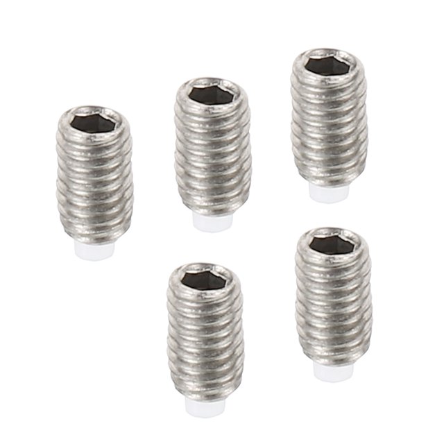 Uxcell M3x5mm 304 Stainless Steel Grub Screw Metric Hex Socket Head ...