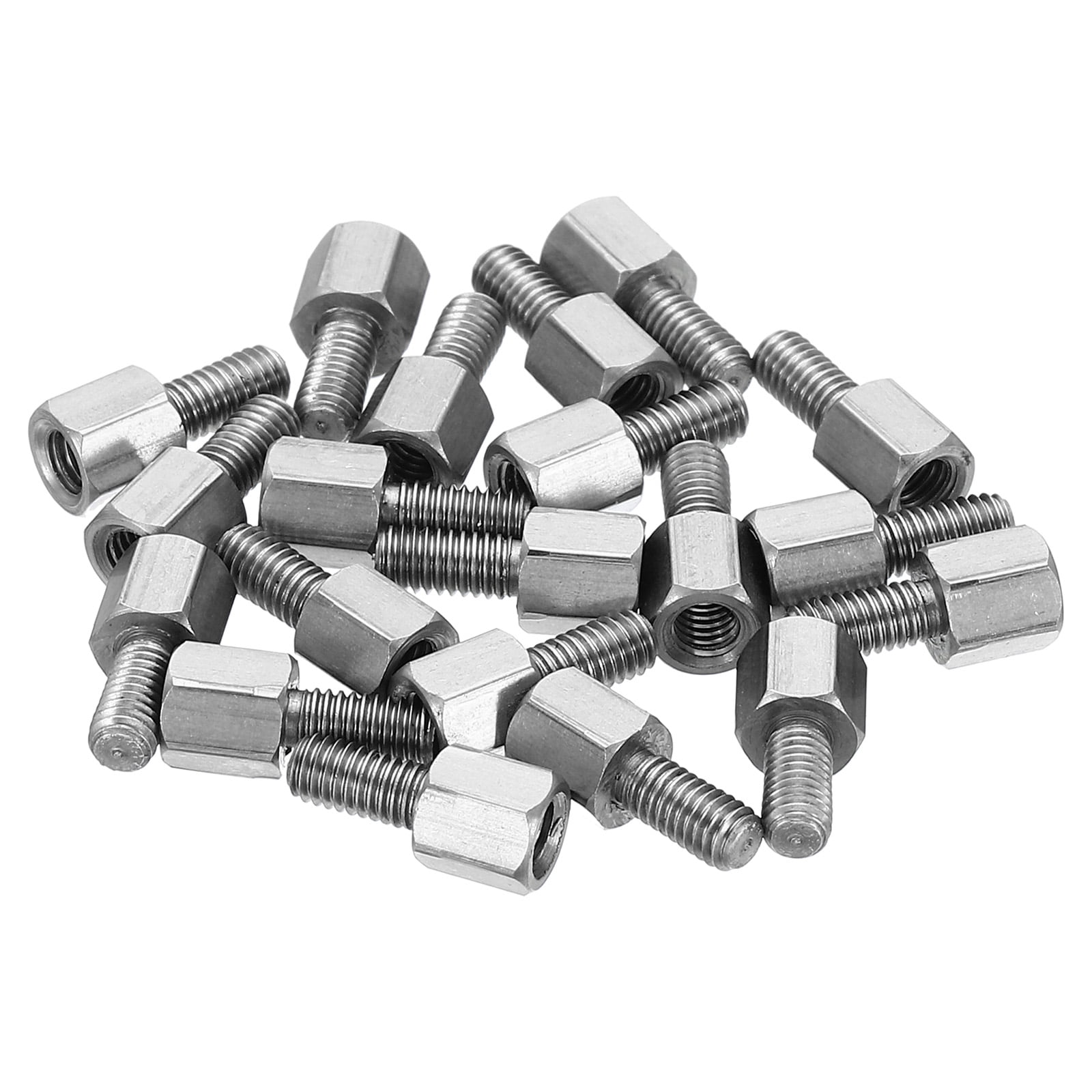 Uxcell M3x5mm+6mm Male-Female Hex Standoff Screws, Stainless Steel PCB ...