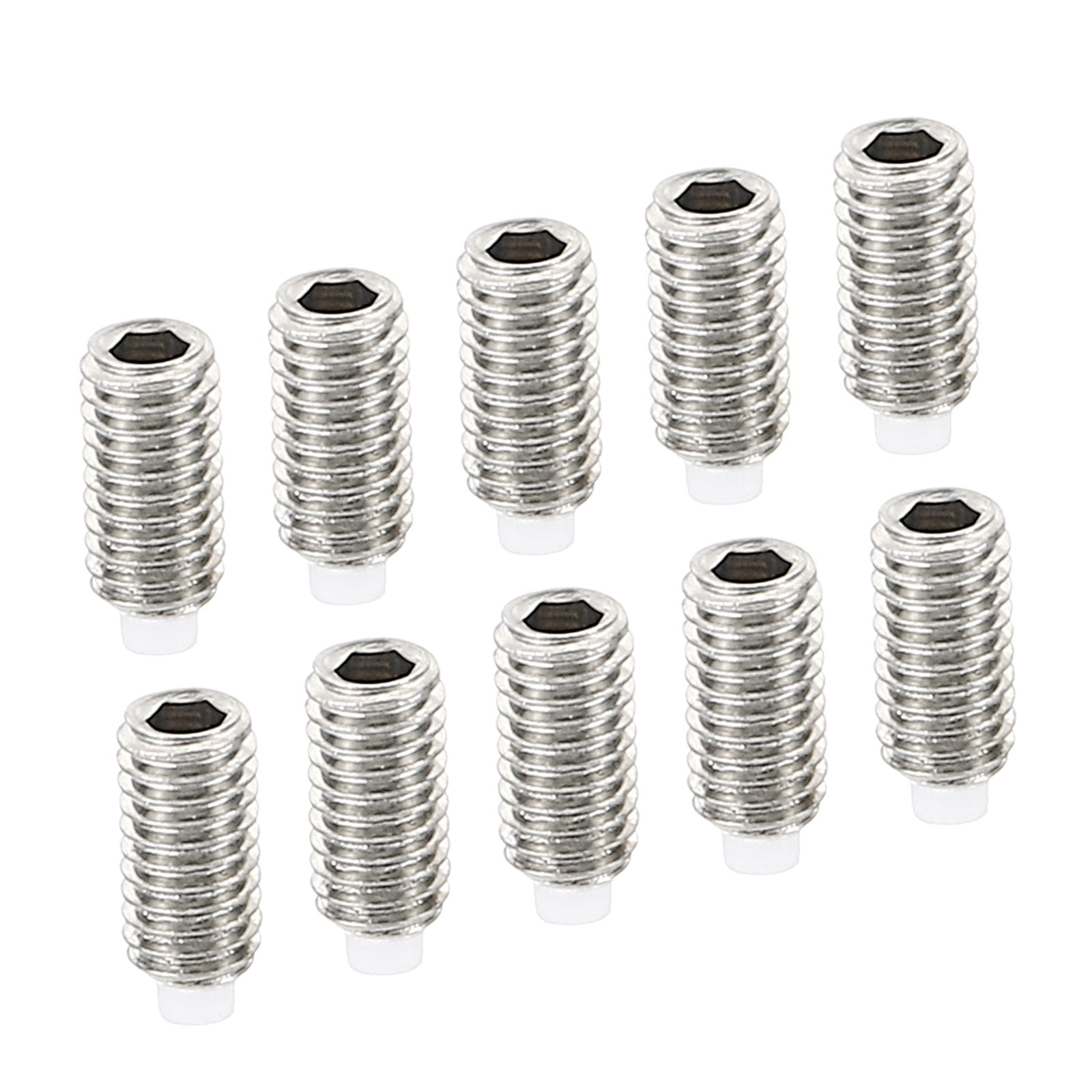Uxcell M3x6mm 304 Stainless Steel Grub Screw Metric Hex Socket Head ...