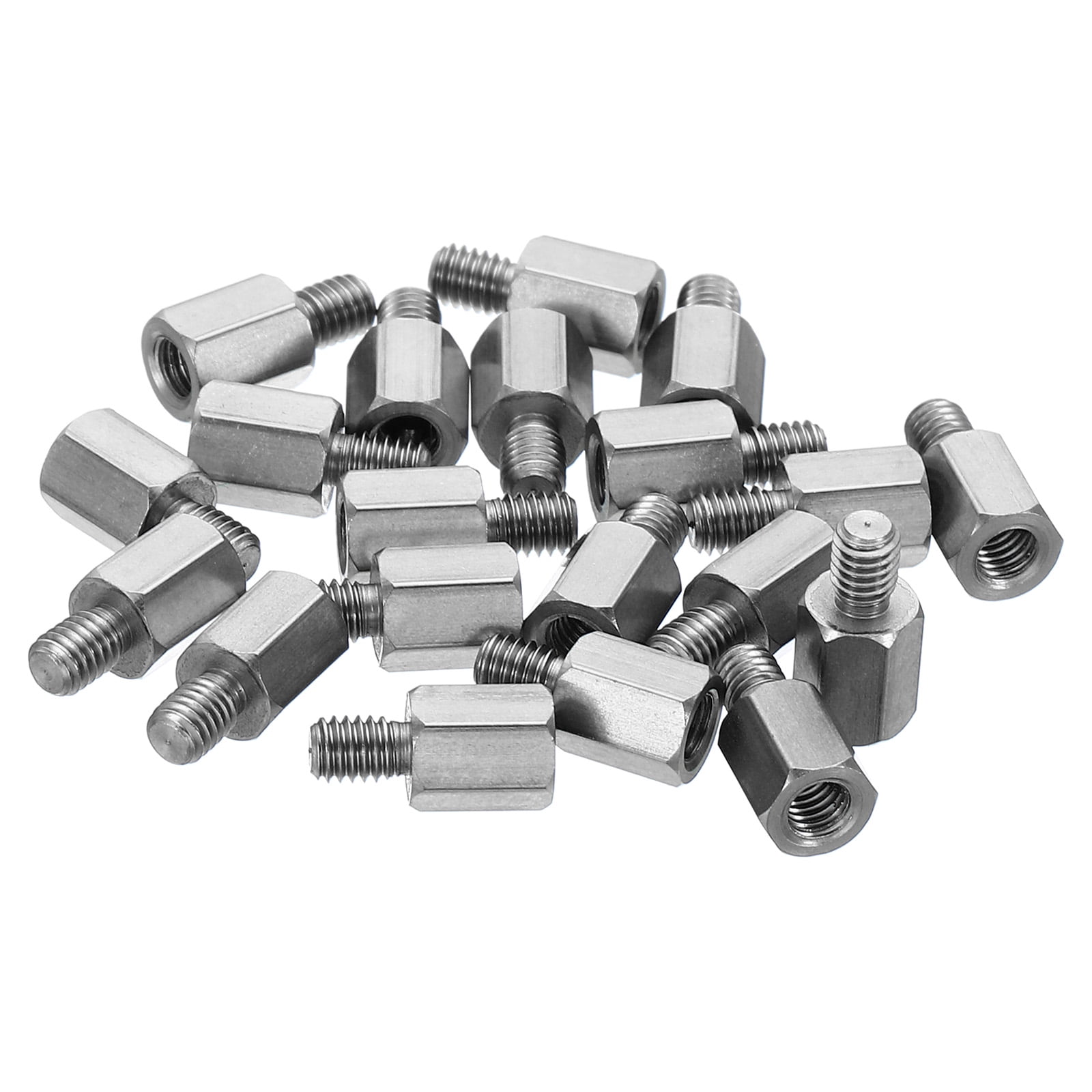Uxcell M3x6mm+4mm Male-Female Hex Standoff Screws, Stainless Steel PCB ...