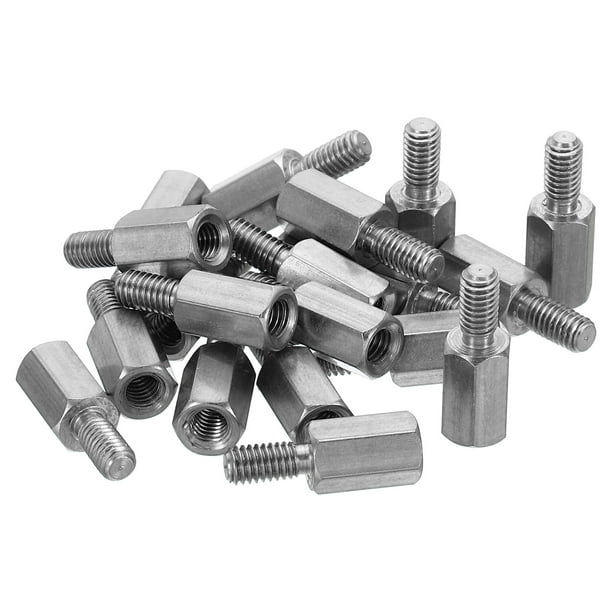 Uxcell M3x8mm+6mm Male-Female Hex Standoff Screws, Stainless Steel PCB Standoffs for ...
