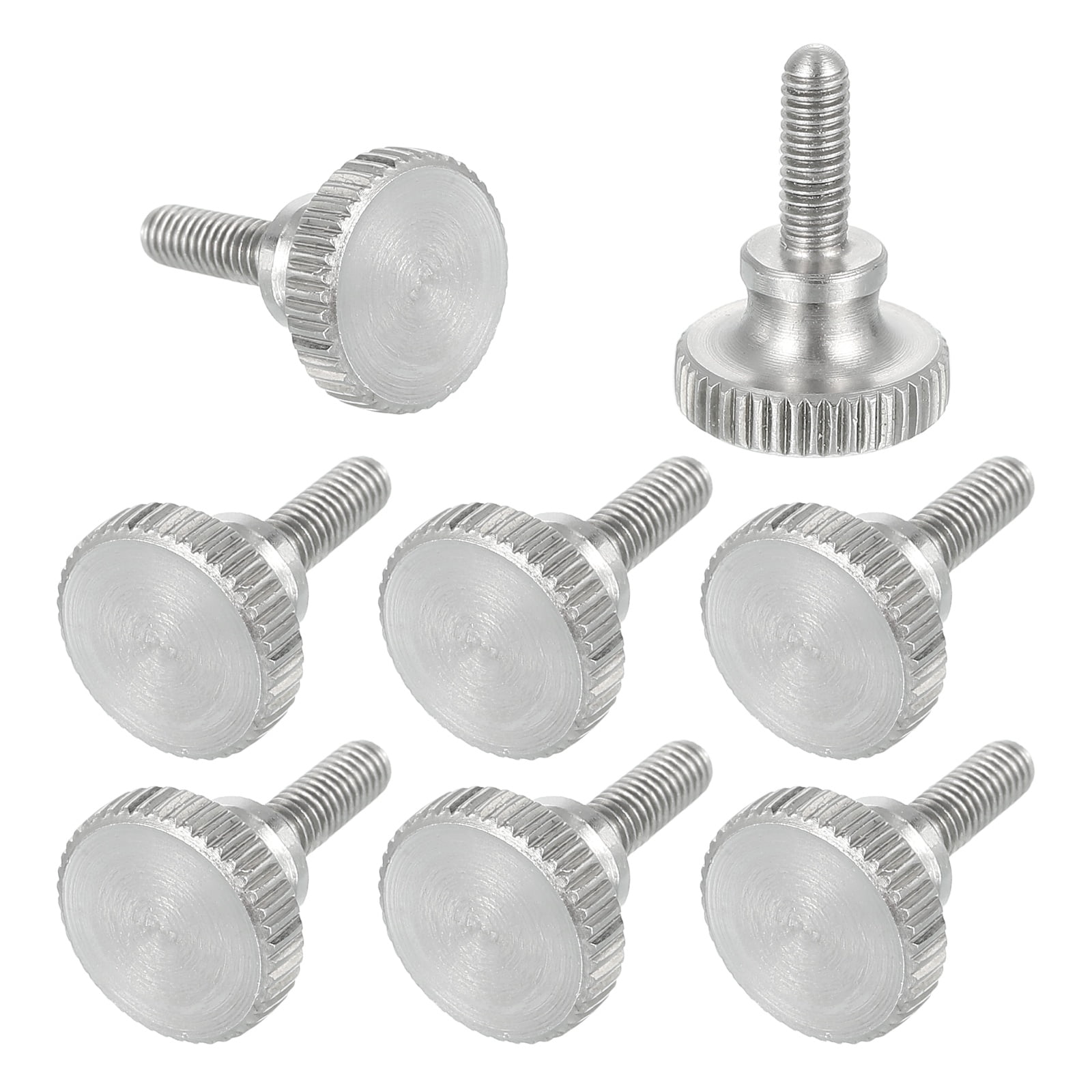 Uxcell M3x8mm Knurled Thumb Screws, 304 Stainless Steel Diamond Head ...