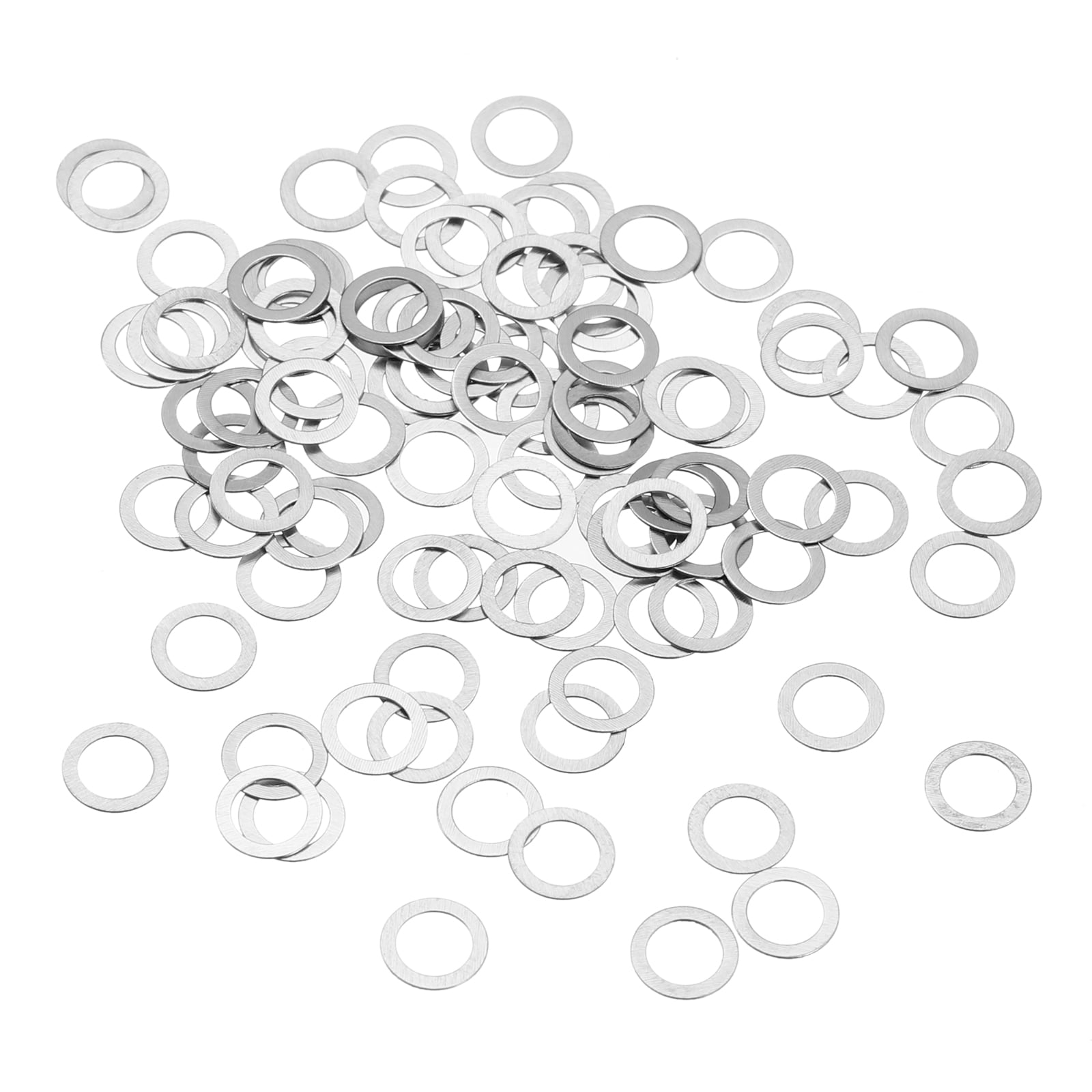 Uxcell M4 304 Stainless Steel Flat Washers, 4x6x0.2mm Ultra Thin Flat ...
