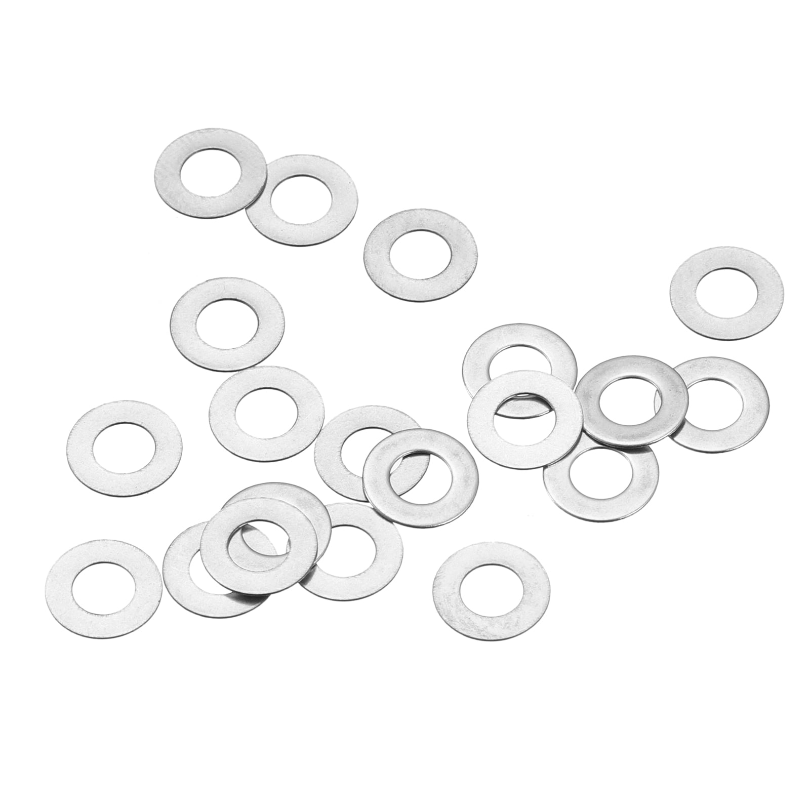 Uxcell M4 304 Stainless Steel Flat Washers, 4x8x0.3mm Ultra Thin Flat ...