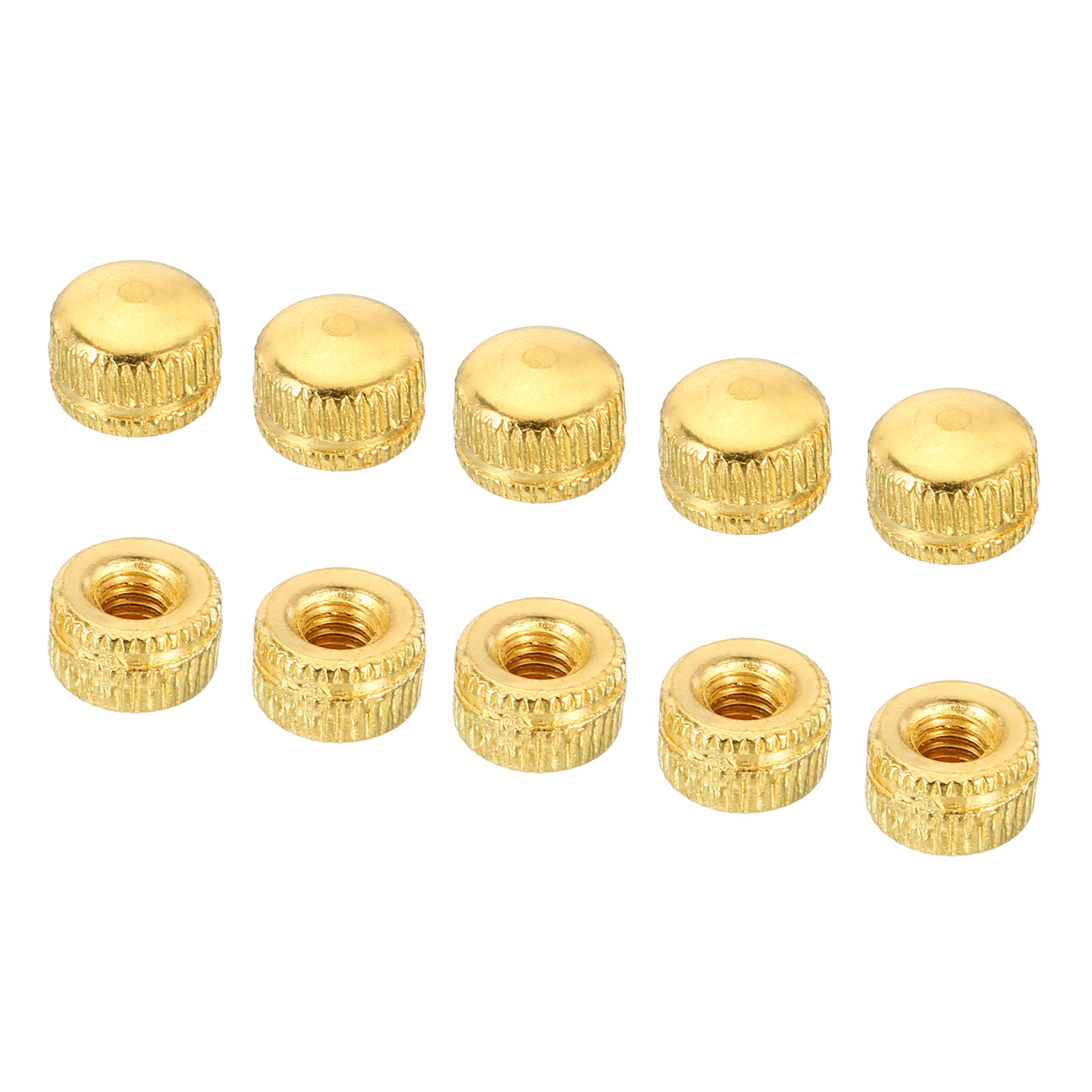 Uxcell M4 Acorn Cap Nut Bolt Cover Screw Caps Female Thread Knurled ...
